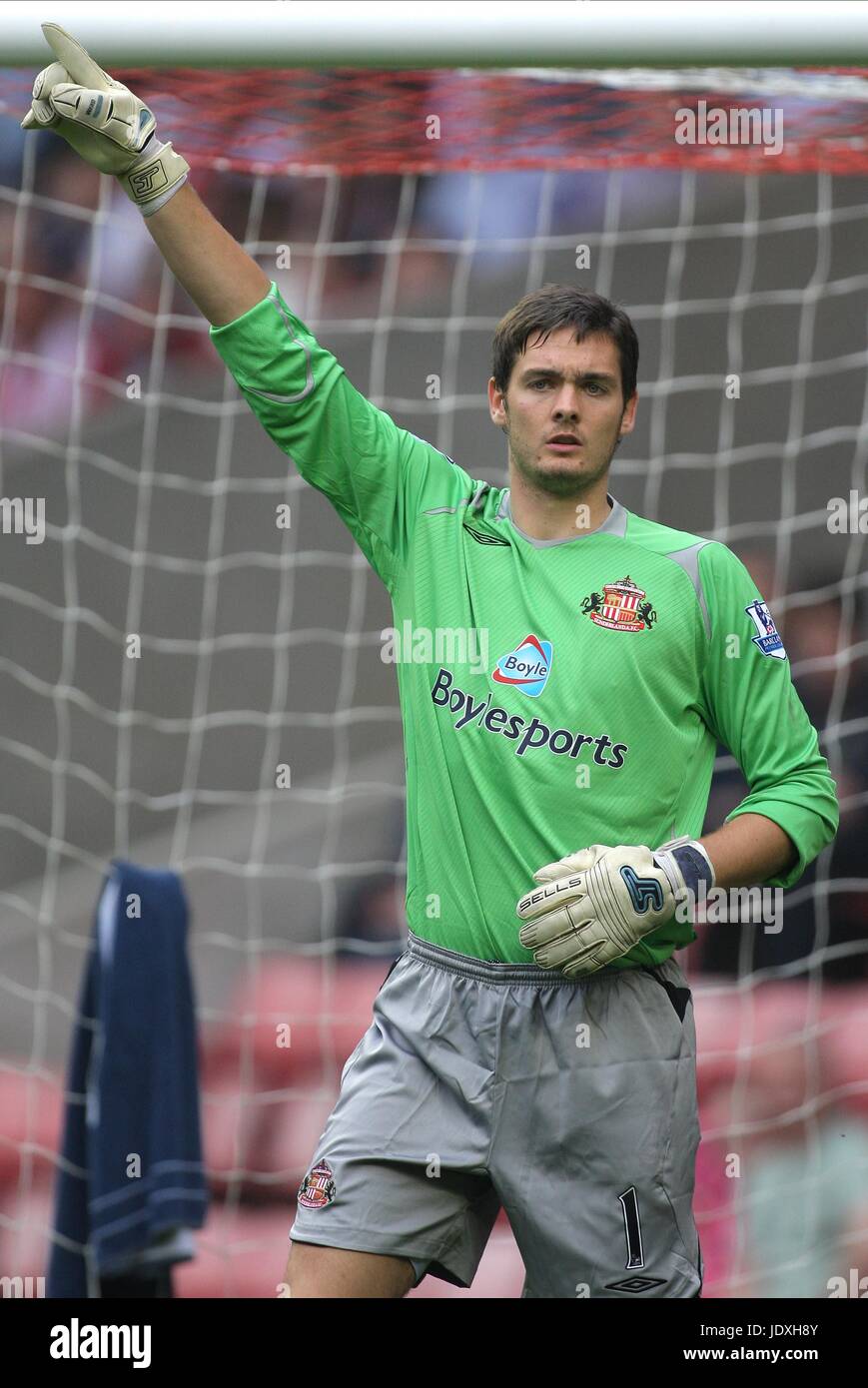 CRAIG GORDON SUNDERLAND FC STADIUM OF LIGHT SUNDERLAND ENGLAND 31 ...