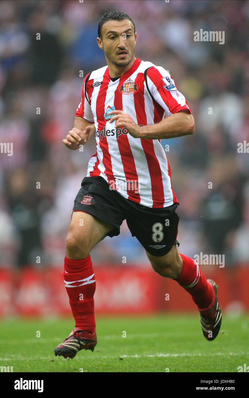 STEED MALBRANQUE SUNDERLAND FC STADIUM OF LIGHT SUNDERLAND ENGLAND 31 ...