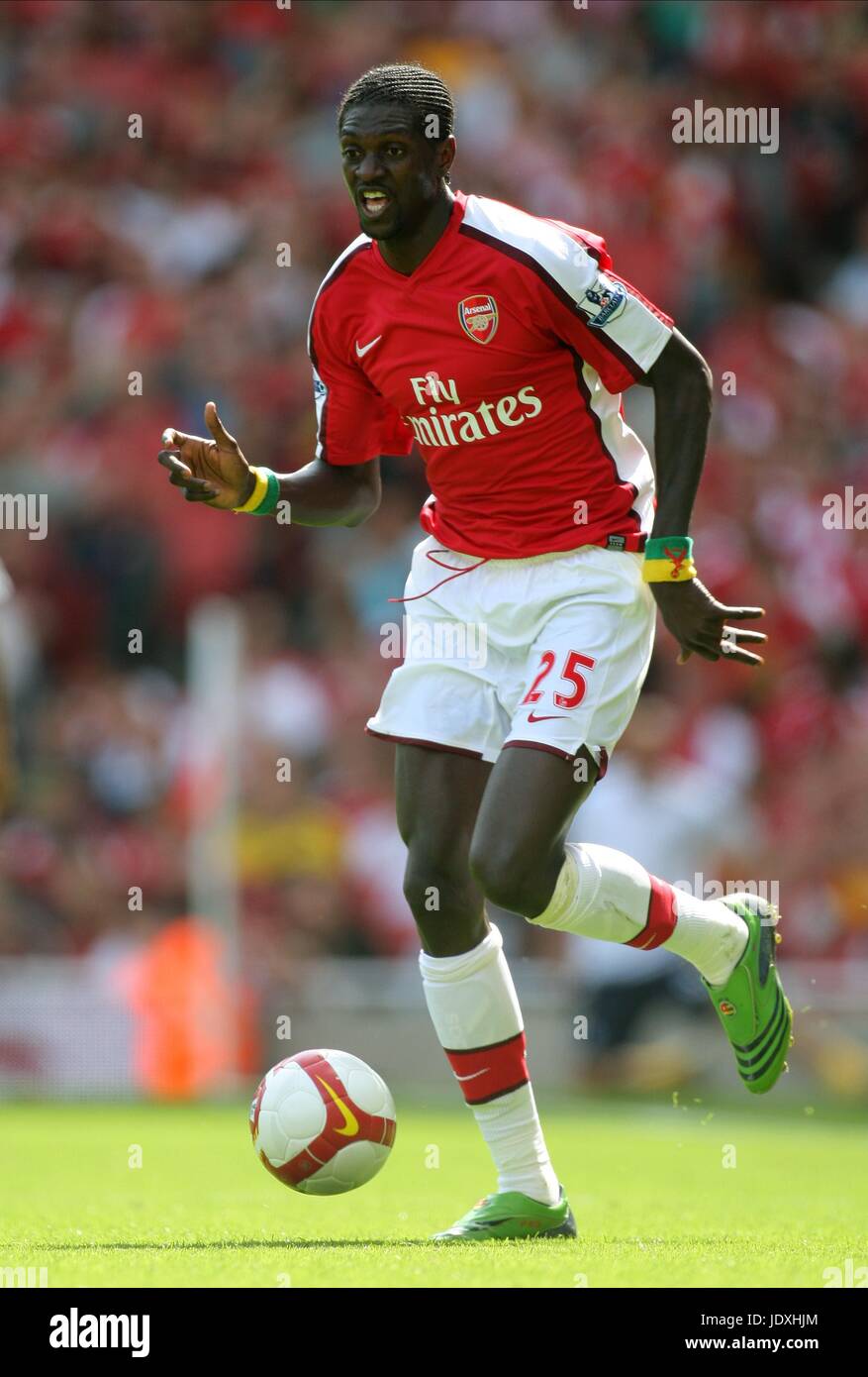 EMMANUEL ADEBAYOR ARSENAL FC EMIRATES STADIUM LONDON ENGLAND 16 August ...