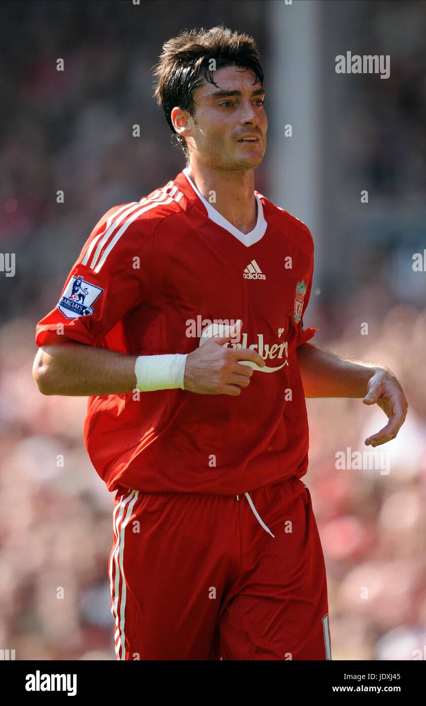 ALBERT RIERA LIVERPOOL FC ANFIELD LIVERPOOL ENGLAND 13 September 2008 ...