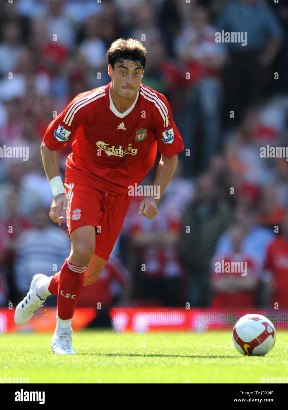 ALBERT RIERA LIVERPOOL FC ANFIELD LIVERPOOL ENGLAND 13 September 2008 ...