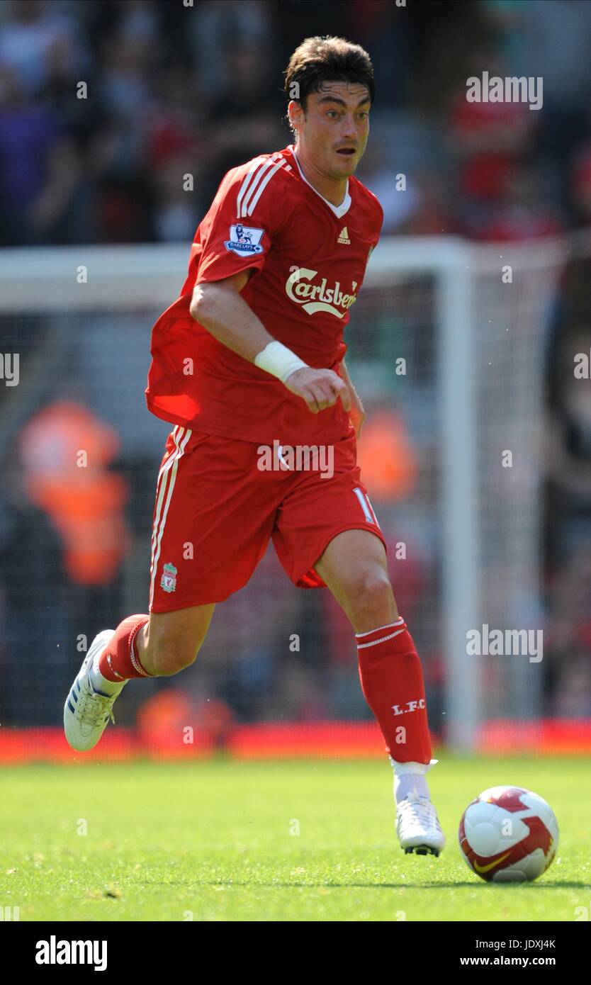 ALBERT RIERA LIVERPOOL FC ANFIELD LIVERPOOL ENGLAND 13 September 2008 ...