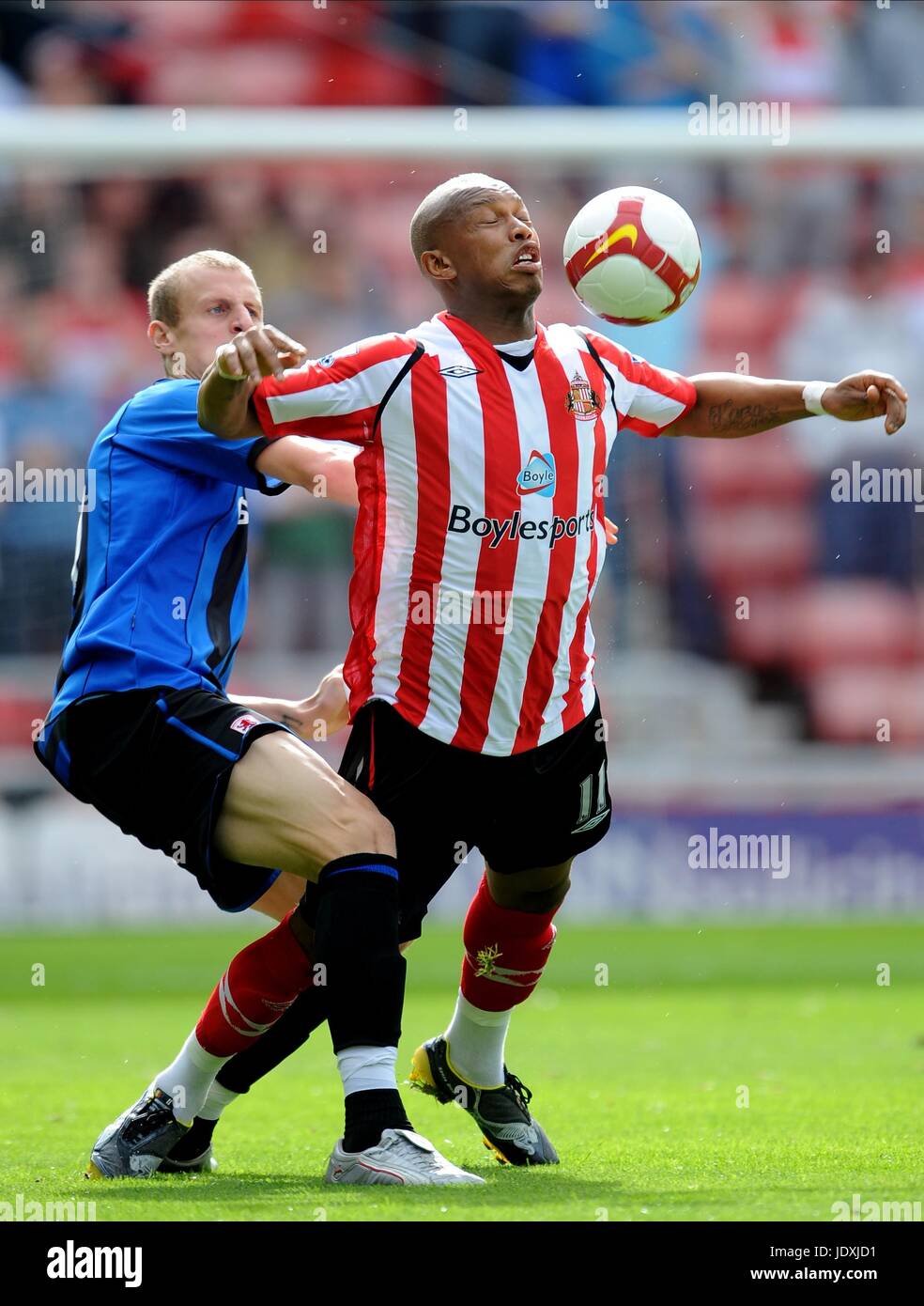 DAVID WHEATER & EL HADJI DIOUF SUNDERLAND V MIDDLESBROUGH STADIUM OF ...