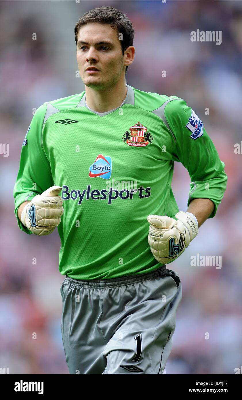 CRAIG GORDON SUNDERLAND FC STADIUM OF LIGHT SUNDERLAND ENGLAND 20 ...