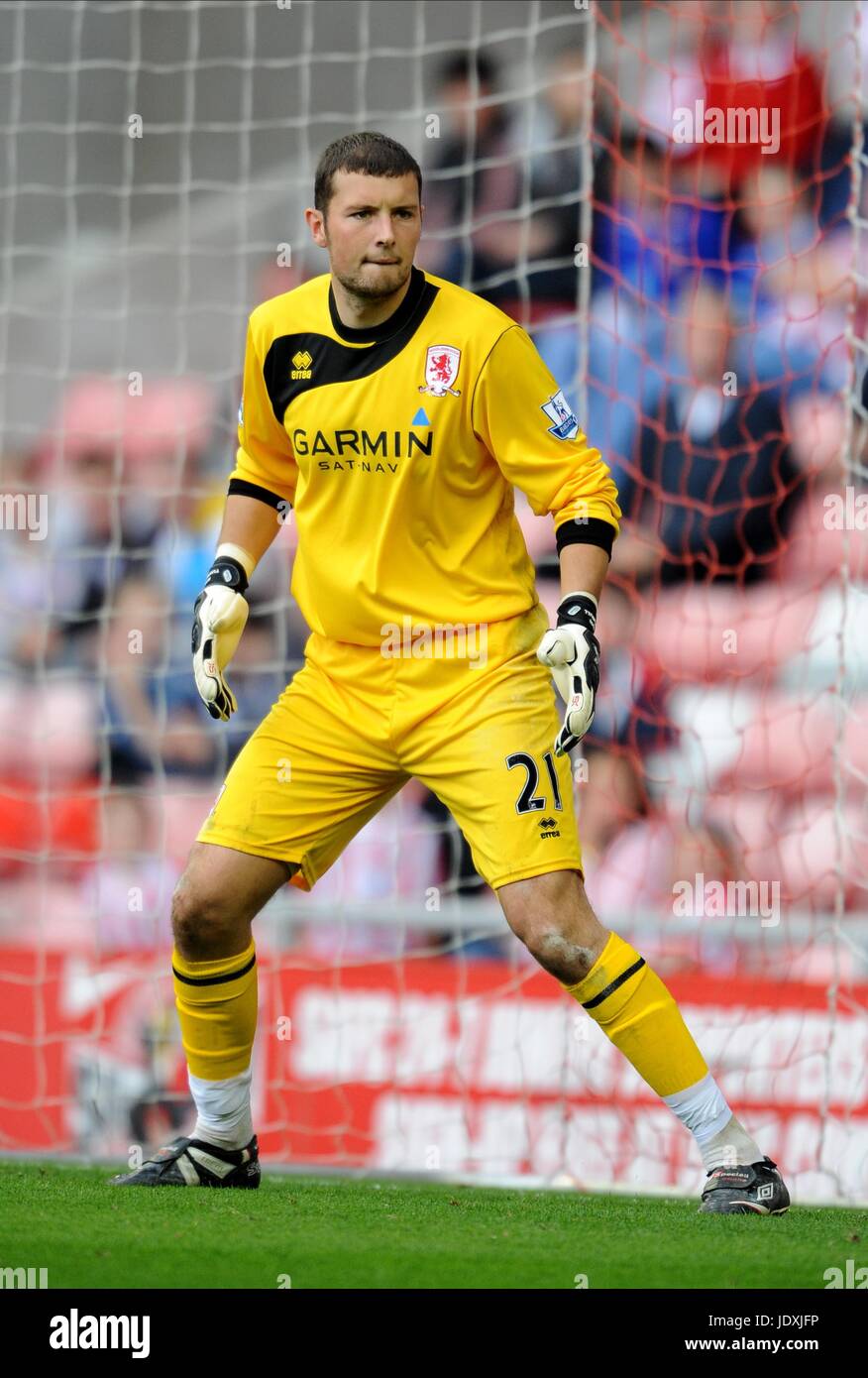 ROSS TURNBULL MIDDLESBROUGH FC STADIUM OF LIGHT SUNDERLAND ENGLAND 20 ...