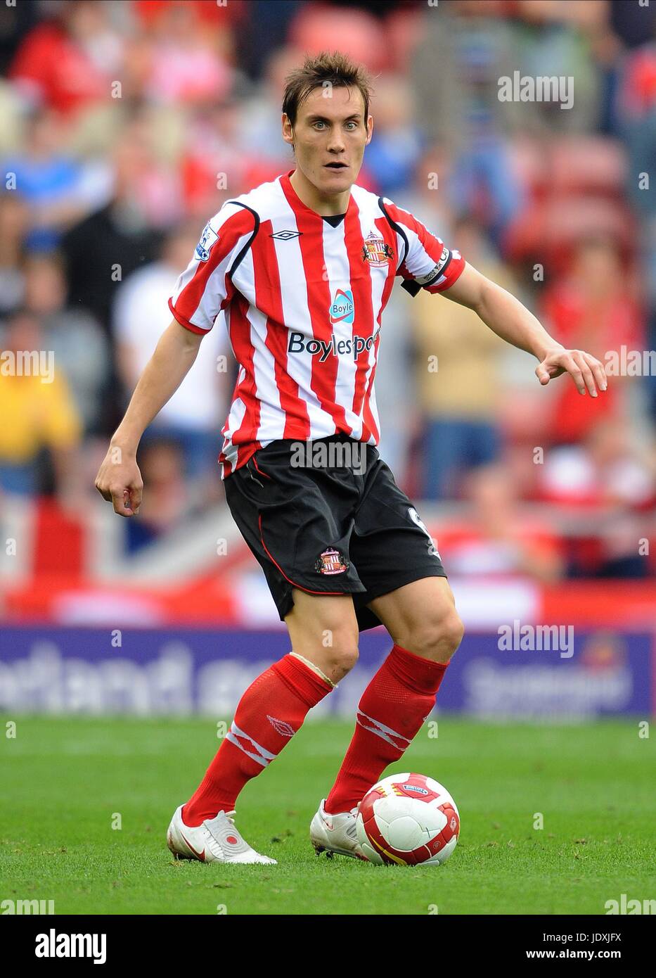 DEAN WHITEHEAD SUNDERLAND FC STADIUM OF LIGHT SUNDERLAND ENGLAND 20 ...