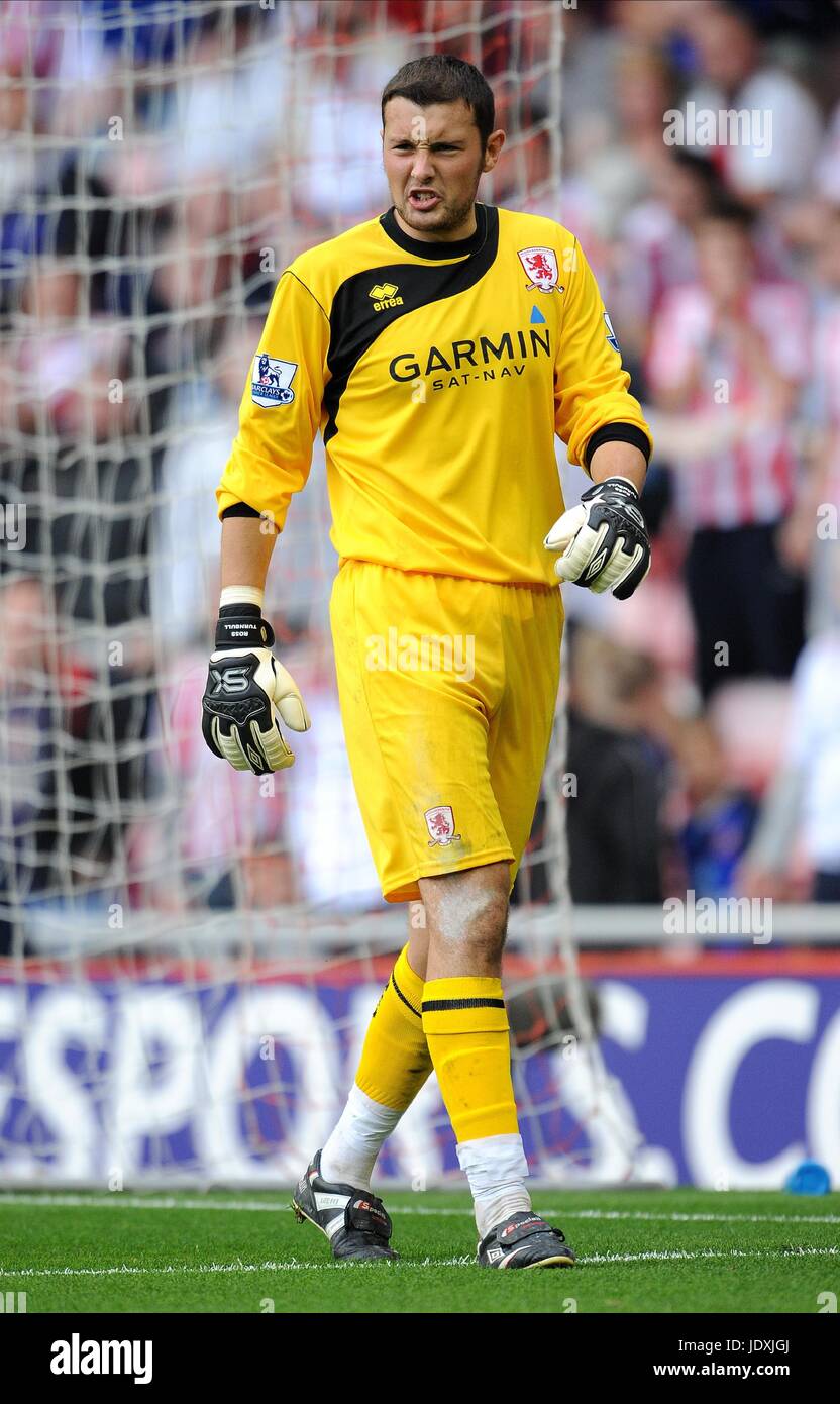 ROSS TURNBULL MIDDLESBROUGH FC STADIUM OF LIGHT SUNDERLAND ENGLAND 20 ...