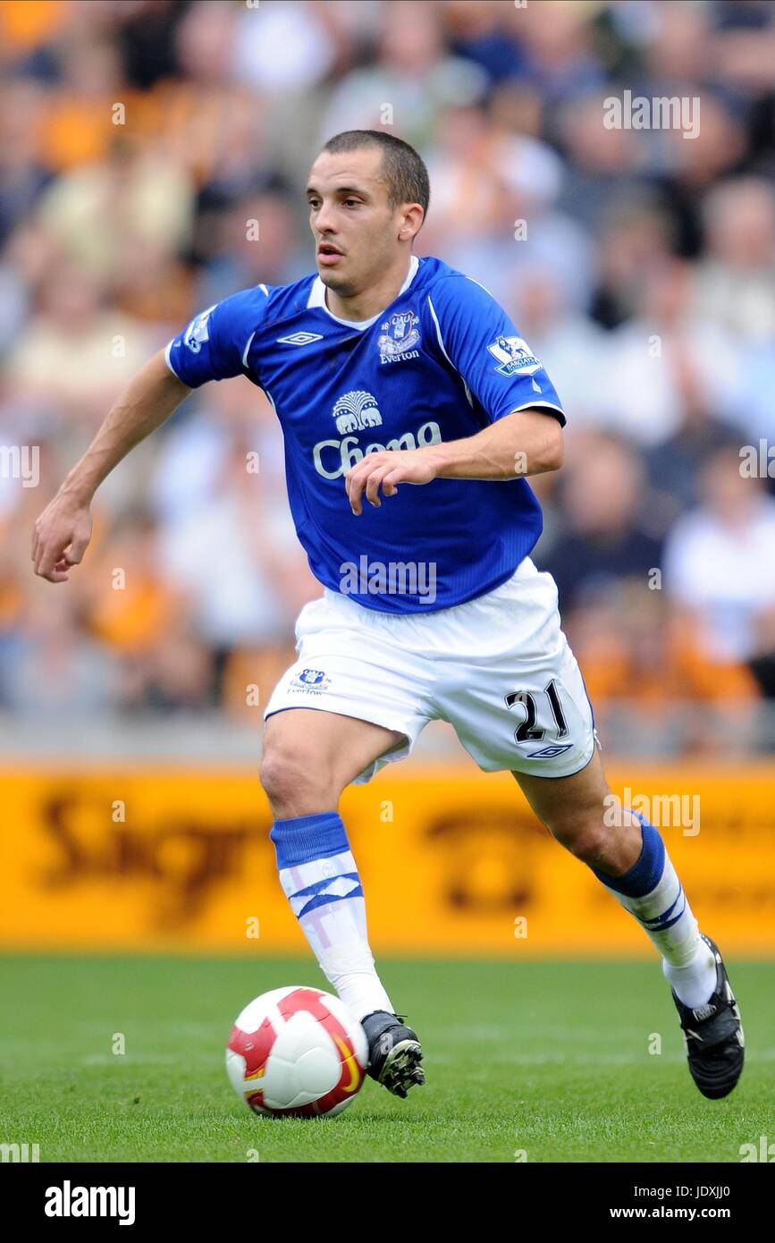 LEON OSMAN EVERTON FC KC STADIUM HULL ENGLAND 21 September 2008 Stock ...