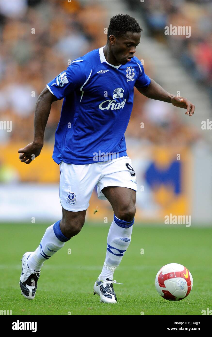 LOUIS SAHA EVERTON FC KC STADIUM HULL ENGLAND 21 September 2008 Stock ...