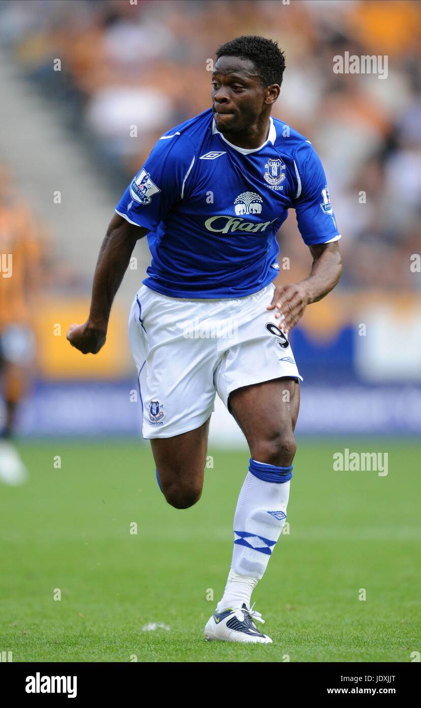 LOUIS SAHA EVERTON FC KC STADIUM HULL ENGLAND 21 September 2008 Stock ...