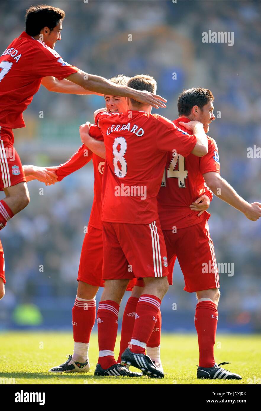 Fernando torres liverpool celebrates hi-res stock photography and ...