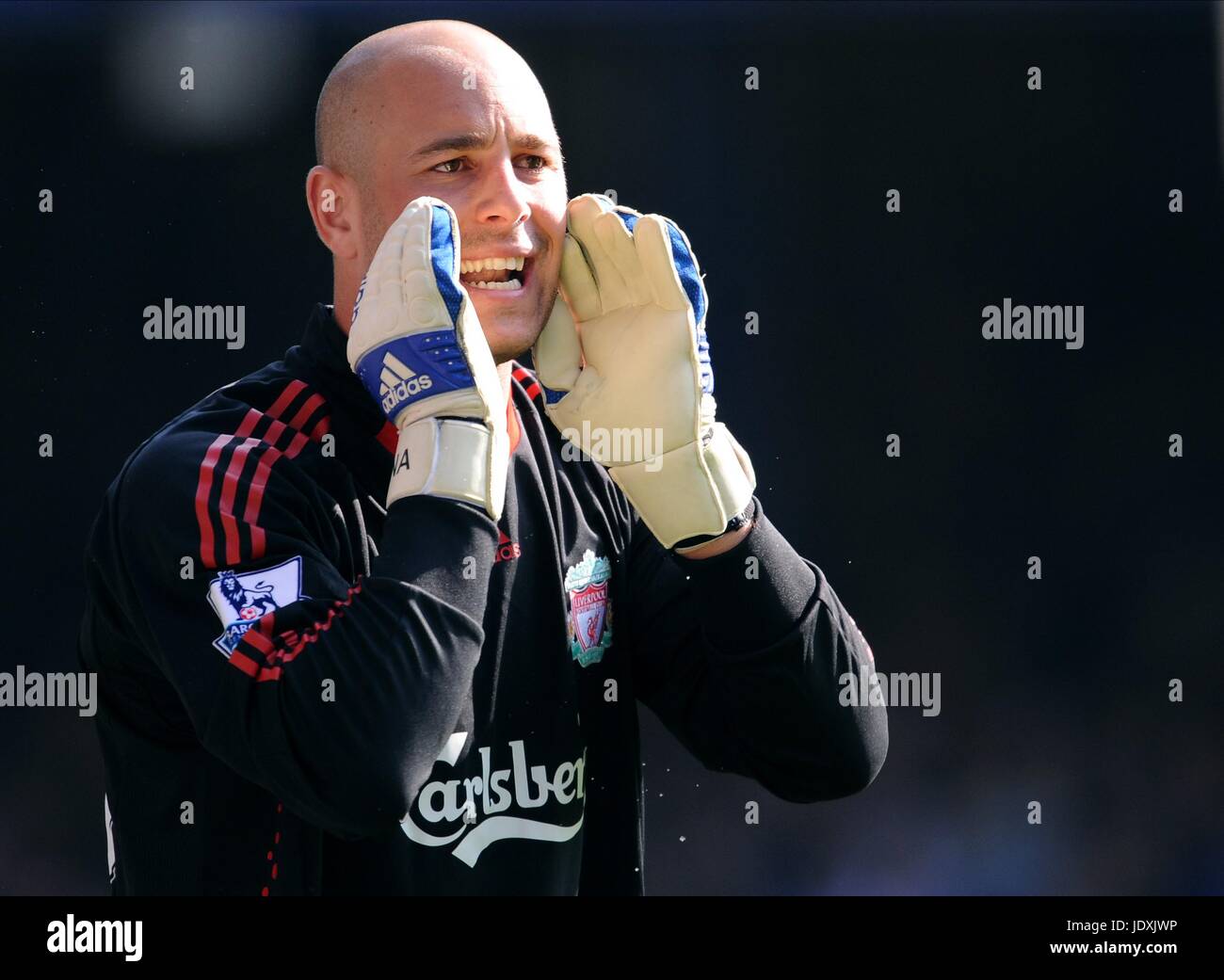 PEPE REINA LIVERPOOL FC GOODISON PARK LIVERPOOL ENGLAND 27 September ...