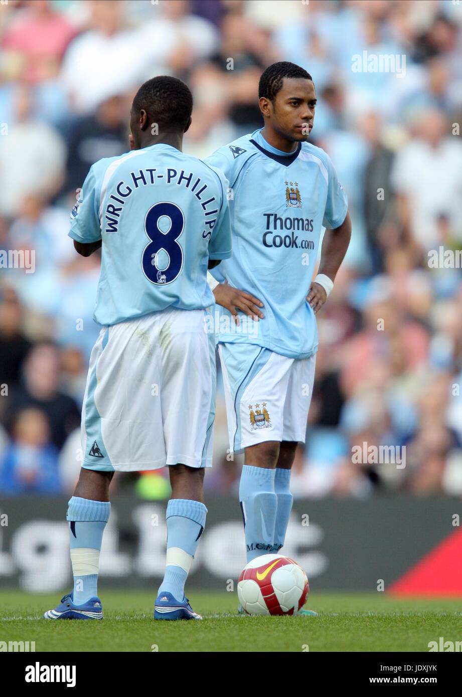 ROBINHO ON HOME DEBUT MANCHESTER CITY FC CITY OF MANCHESTER STADIUM ...