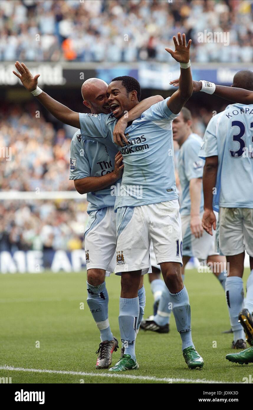 ROBINHO & STEPHEN IRELAND MANCHESTER CITY FC CITY OF MANCHESTER STADIUM ...