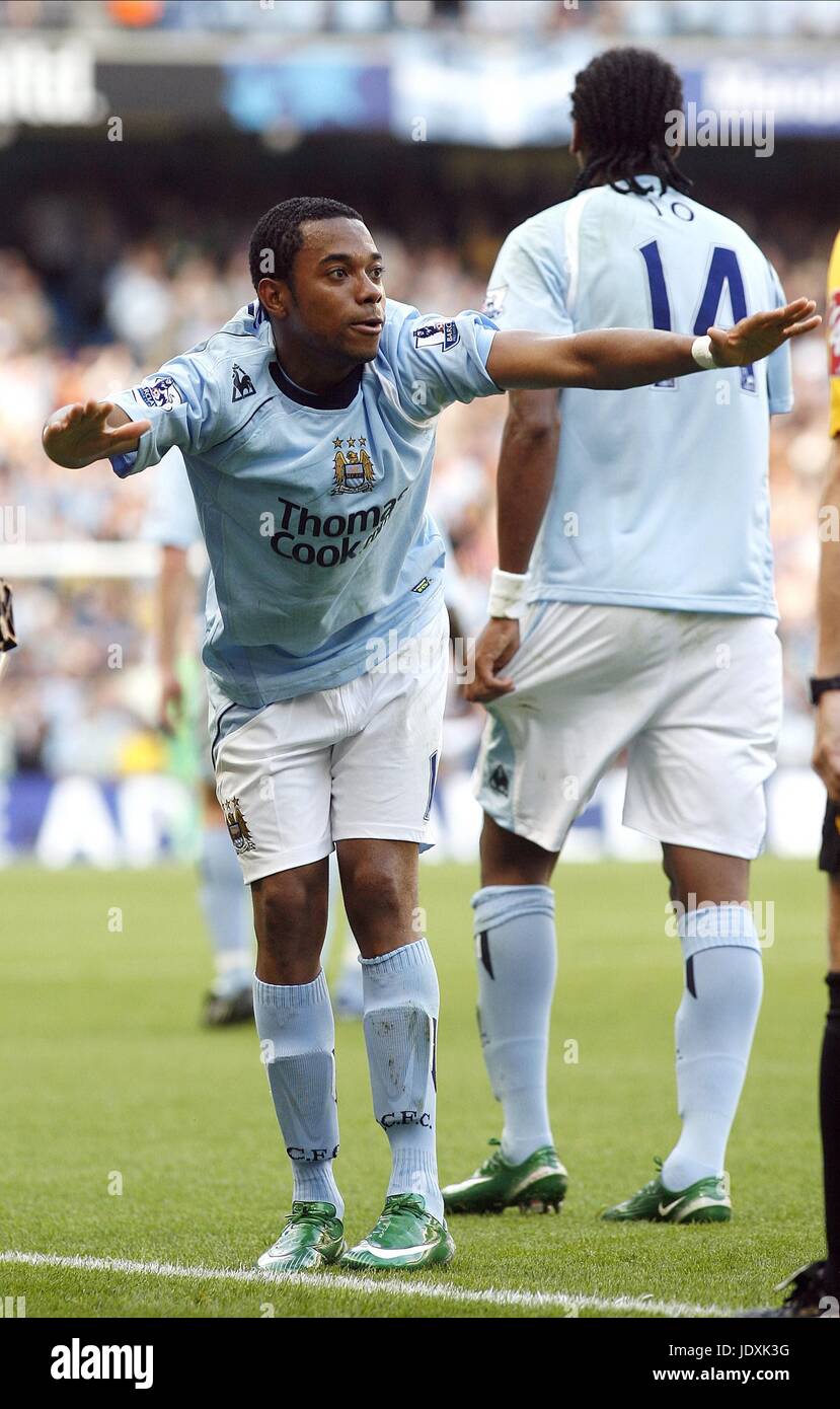 ROBINHO MANCHESTER CITY FC CITY OF MANCHESTER STADIUM MANCHESTER ...