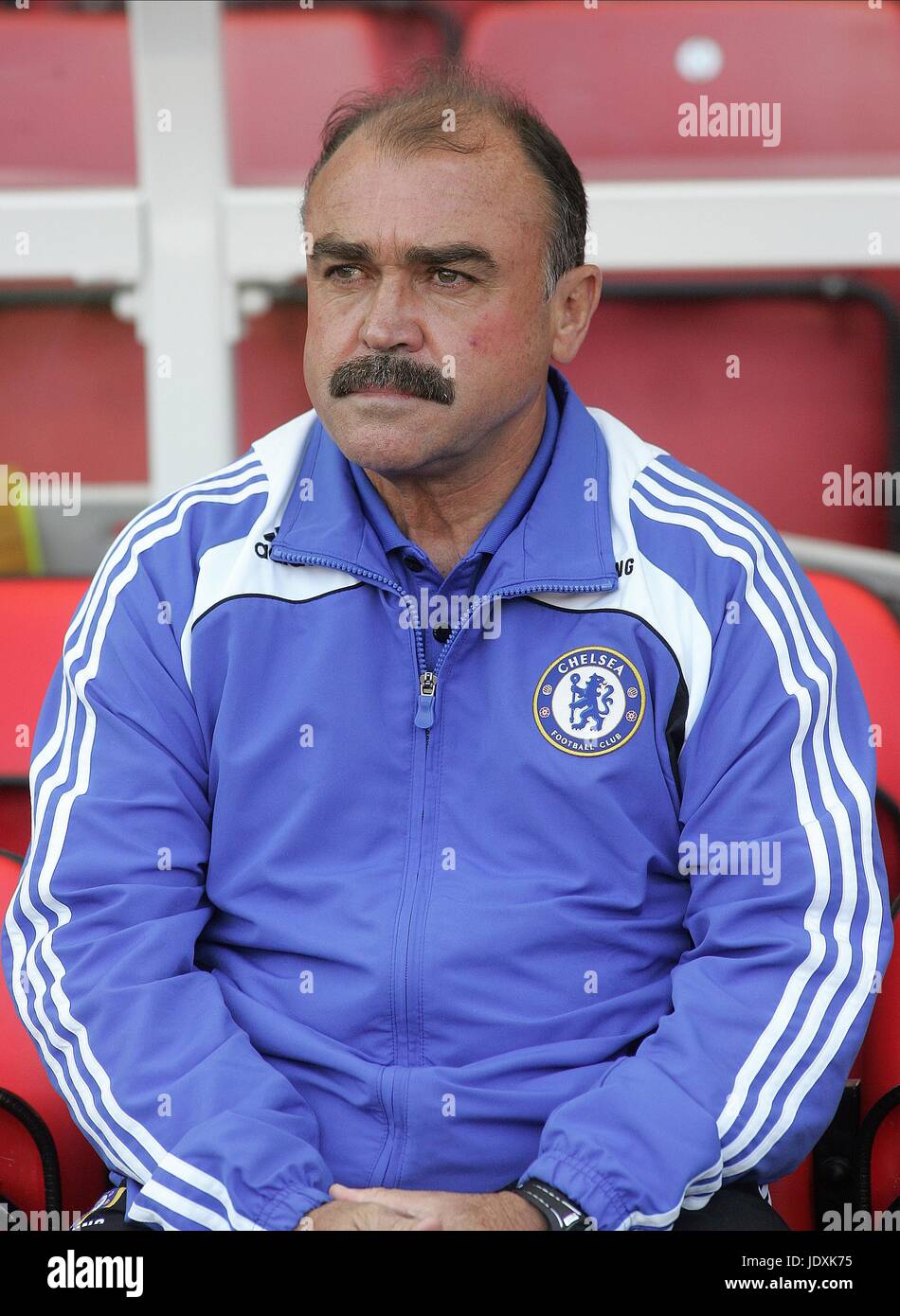 FLAVIO TEIXEIRA CHELSEA ASSISTANT COACH BRITANIA STADIUM STOKE ENGLAND ...