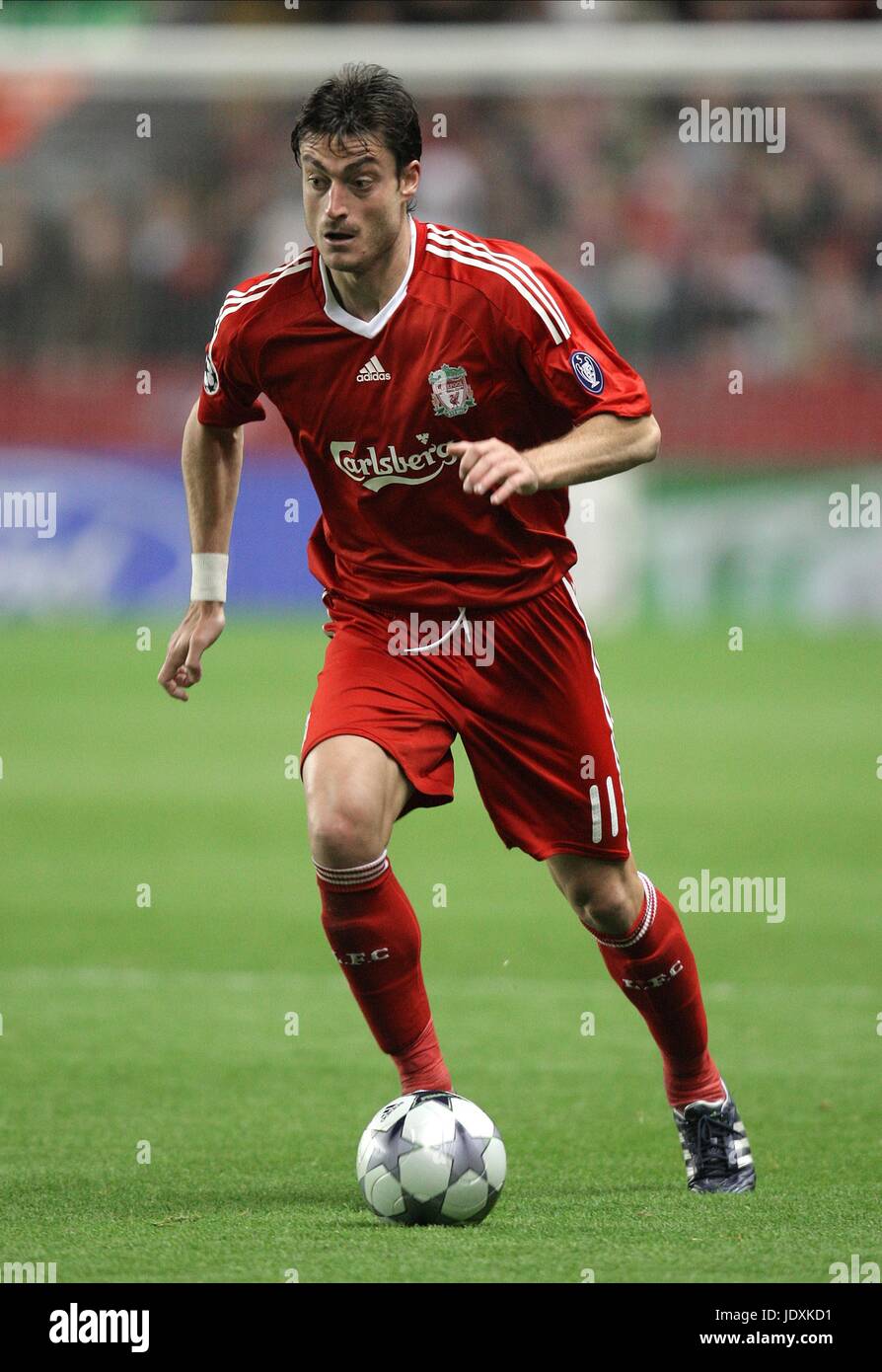 ALBERT RIERA LIVERPOOL FC ANFIELD LIVERPOOL ENGLAND 01 October 2008 ...