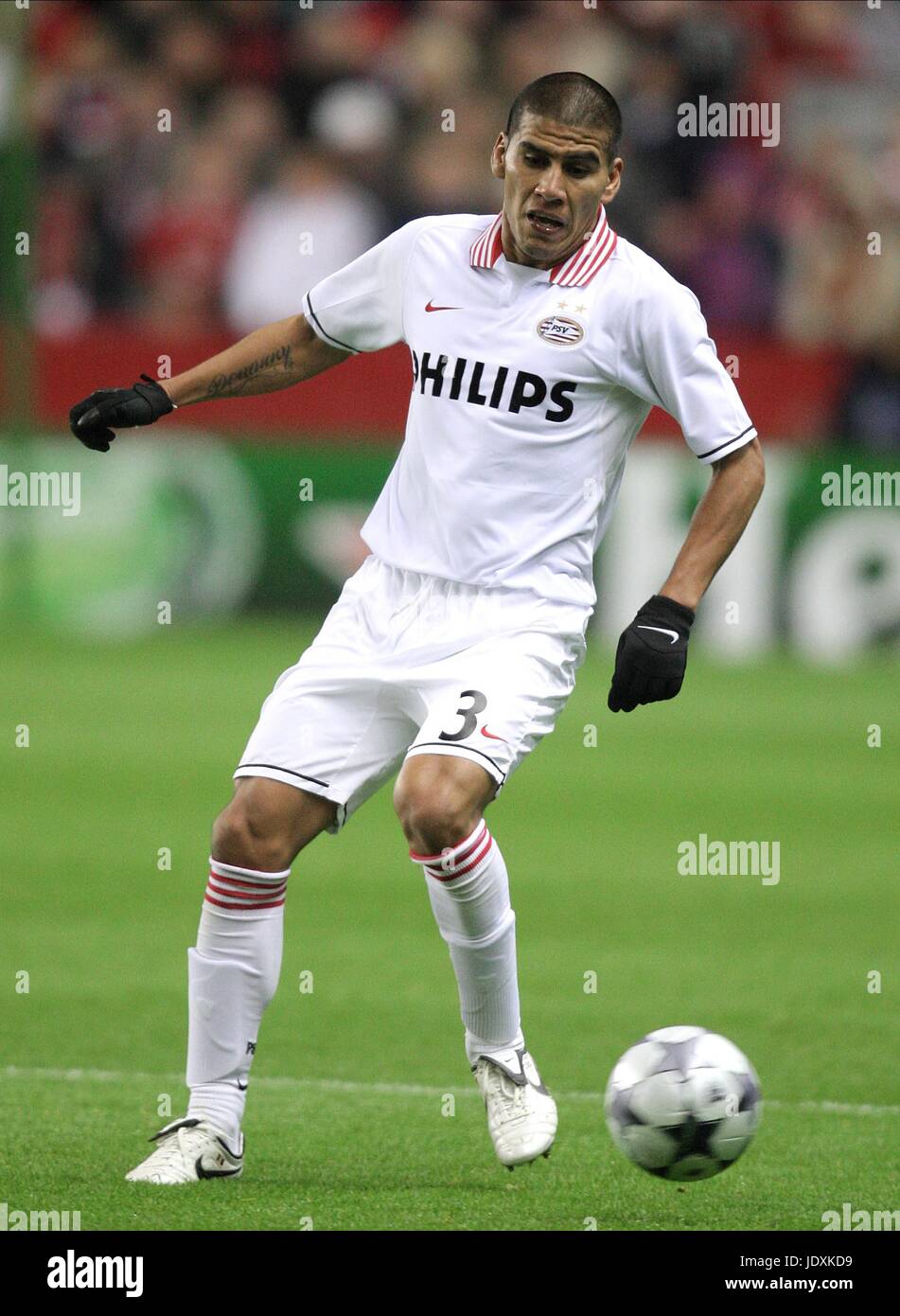 CARLOS SALCIDO PSV EINDHOVEN ANFIELD LIVERPOOL ENGLAND 01 October 2008 ...