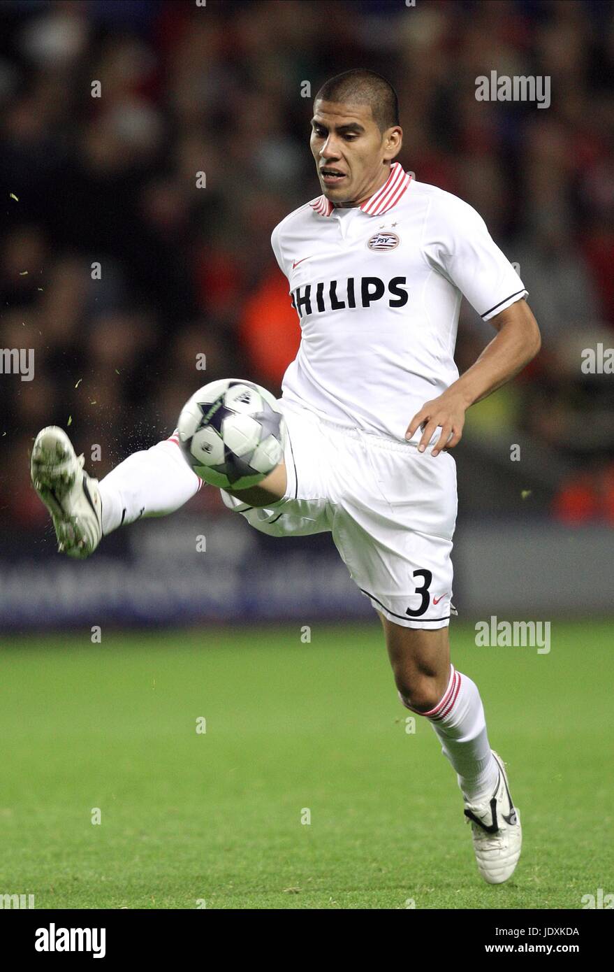 CARLOS SALCIDO PSV EINDHOVEN ANFIELD LIVERPOOL ENGLAND 01 October 2008 ...