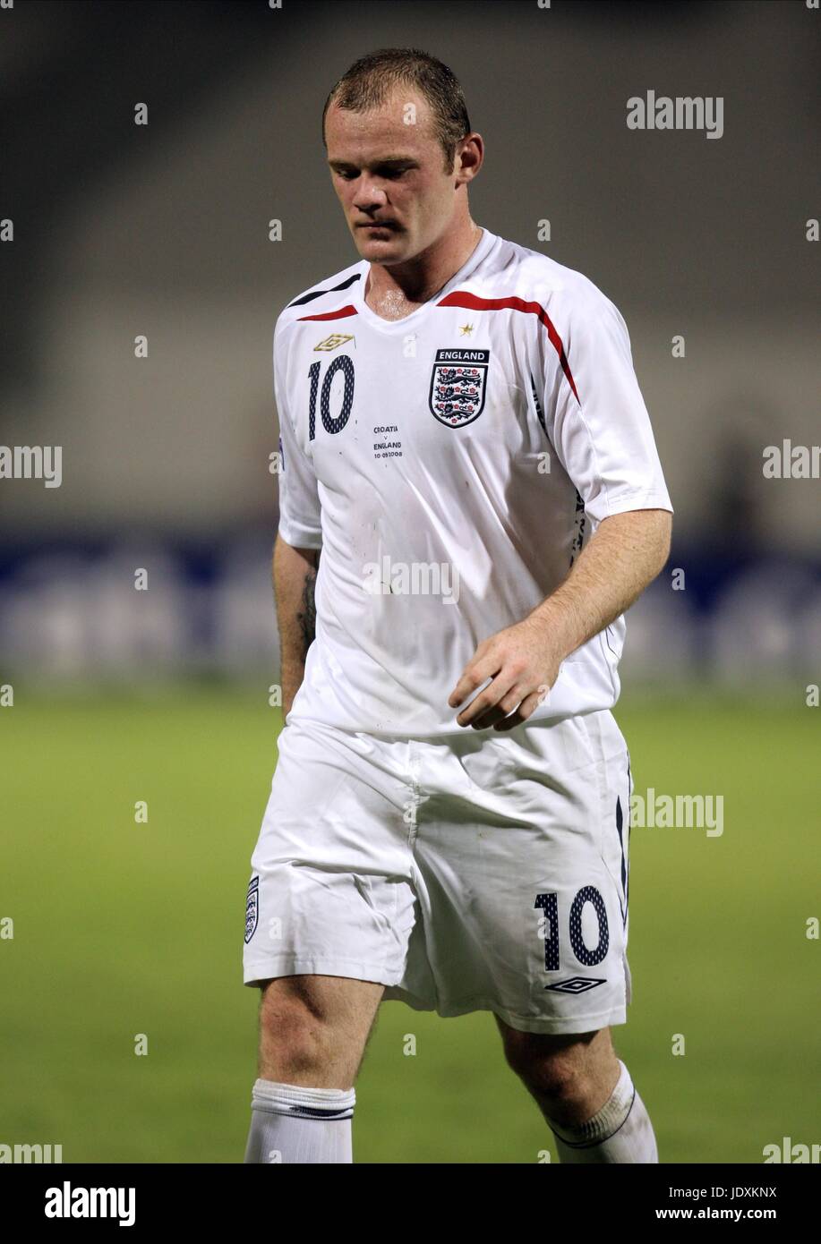 WAYNE ROONEY, ENGLAND and MANCHESTER UNITED FC, CROATIA V ENGLAND, 2008 ...