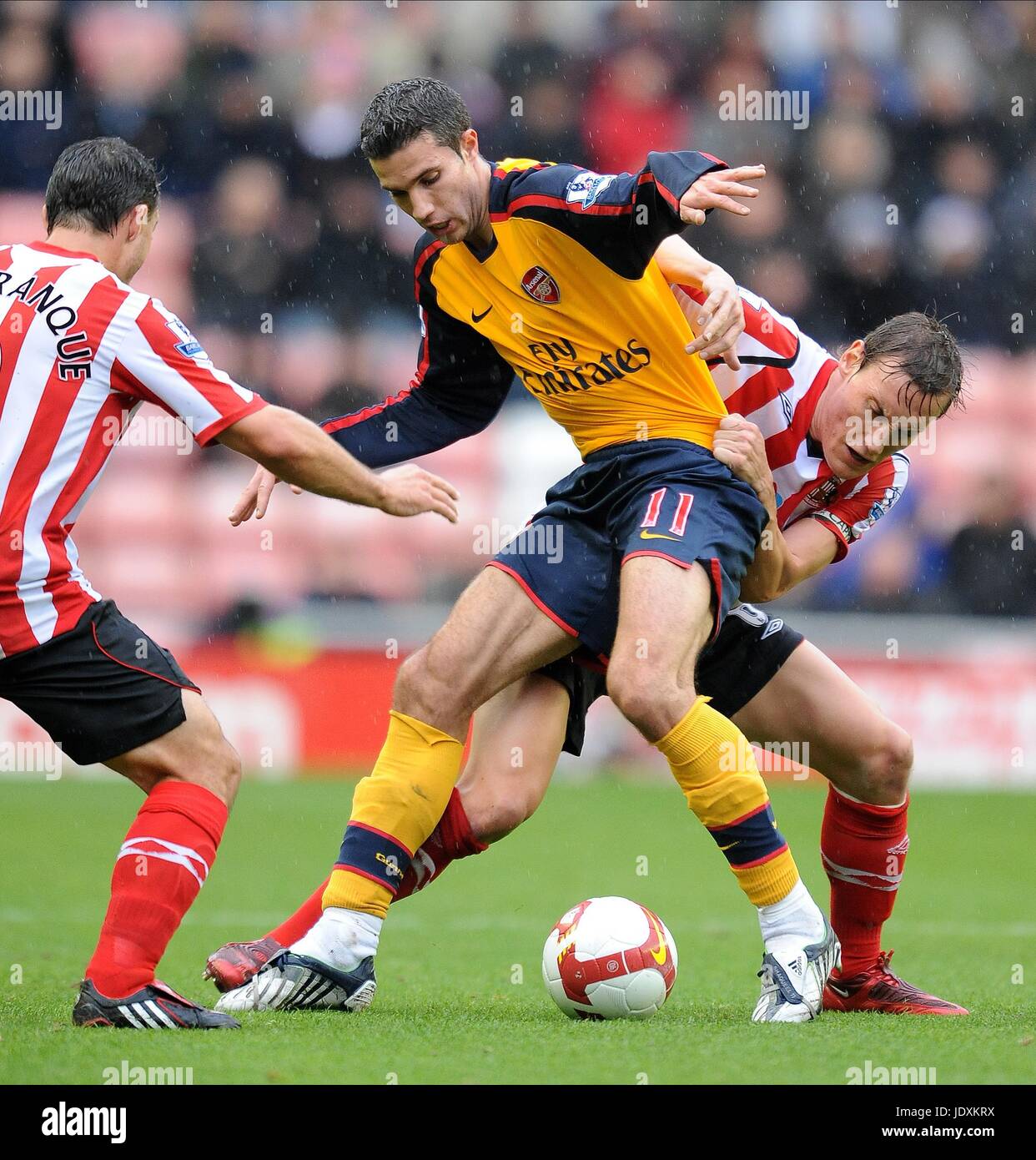 STEED MALBRANQUE ROBIN VAN PE SUNDERLAND V ARSENAL STADIUM OF LIGHT ...