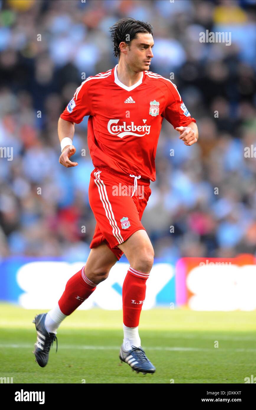 ALBERT RIERA LIVERPOOL FC CITY OF MANCHESTER STADIUM MANCHESTER ENGLAND ...