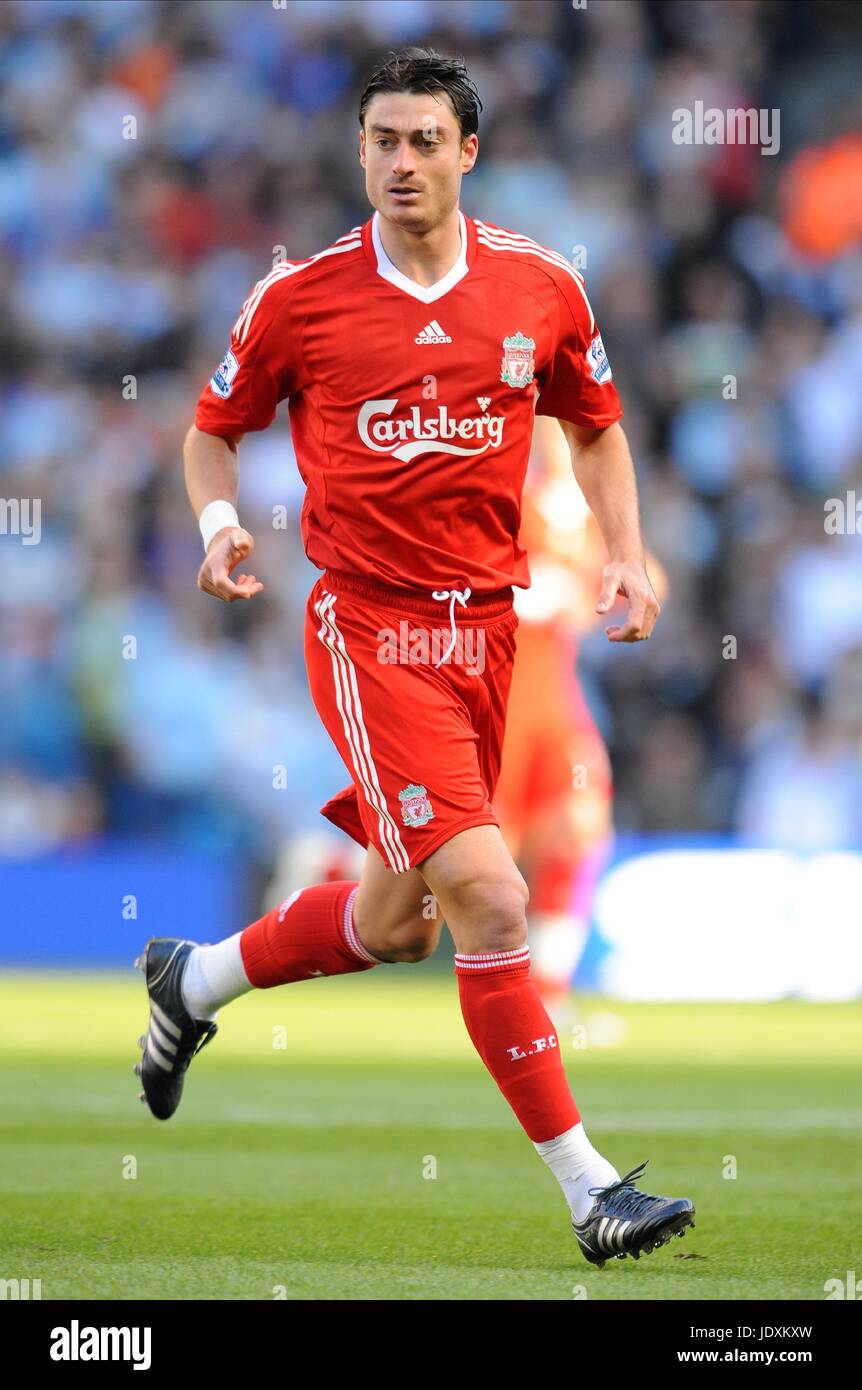 ALBERT RIERA LIVERPOOL FC CITY OF MANCHESTER STADIUM MANCHESTER ENGLAND ...