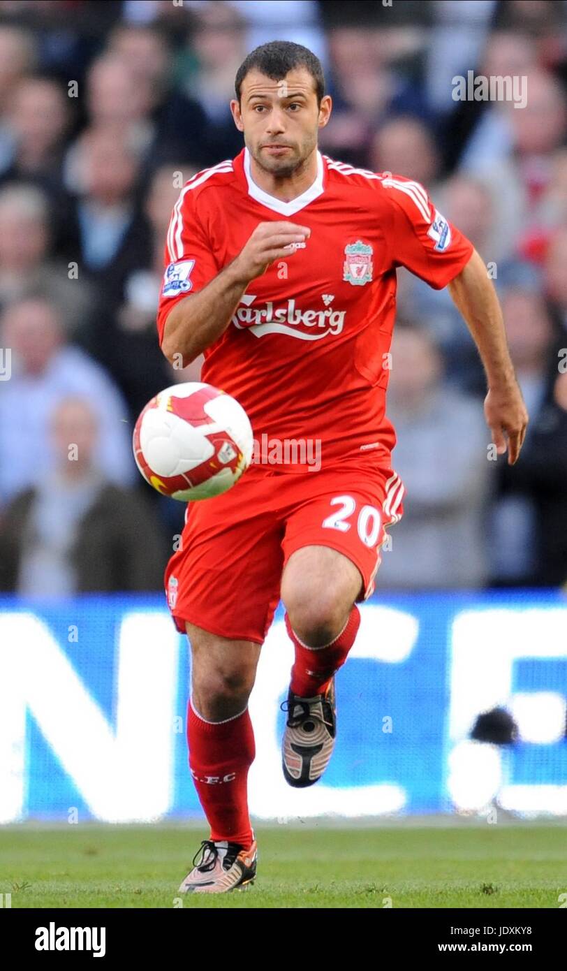 JAVIER MASCHERANO LIVERPOOL FC CITY OF MANCHESTER STADIUM MANCHESTER ...