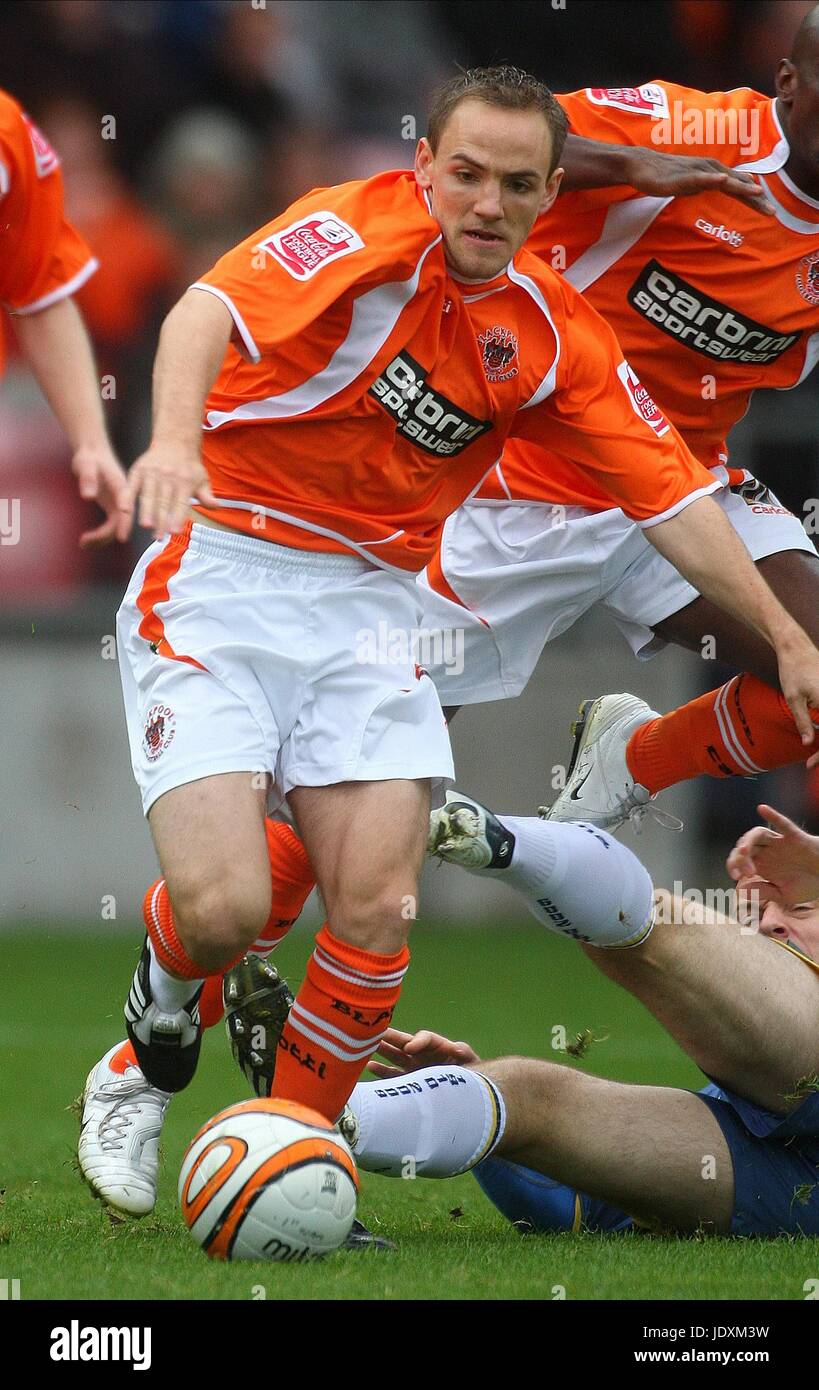 DAVID VAUGHAN BLACKPOOL FC BLOOMFIELD ROAD BLACKPOOL ENGLAND 04 October ...