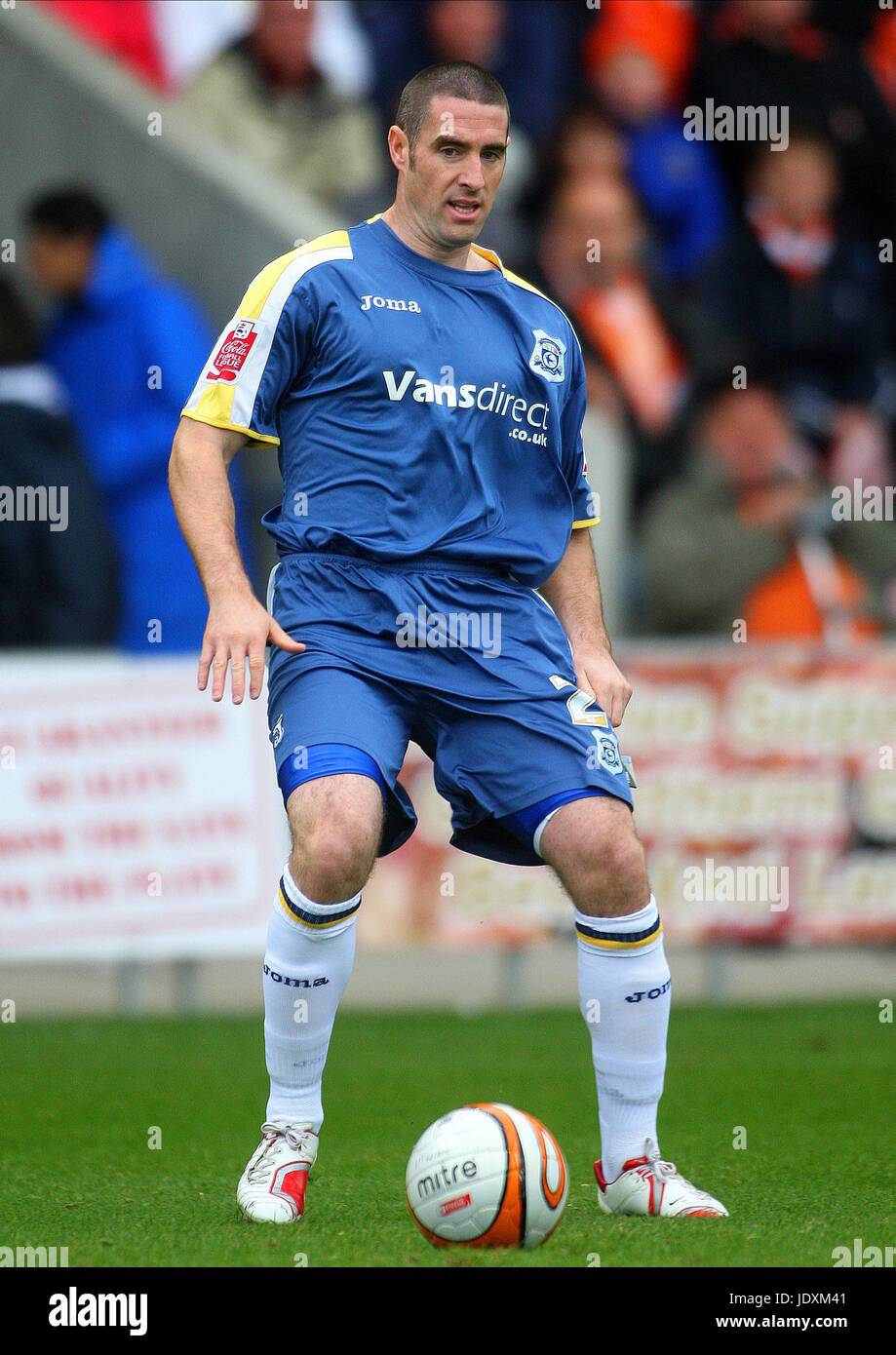 MARK KENNEDY CARDIFF CITY FC BLOOMFIELD ROAD BLACKPOOL ENGLAND 04 ...