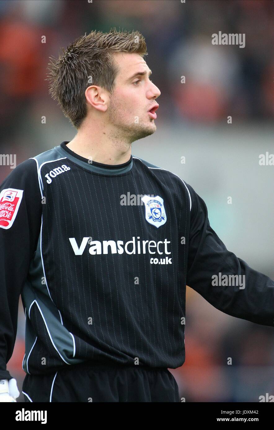 THOMAS HEATON CARDIFF CITY FC BLOOMFIELD ROAD BLACKPOOL ENGLAND 04 ...