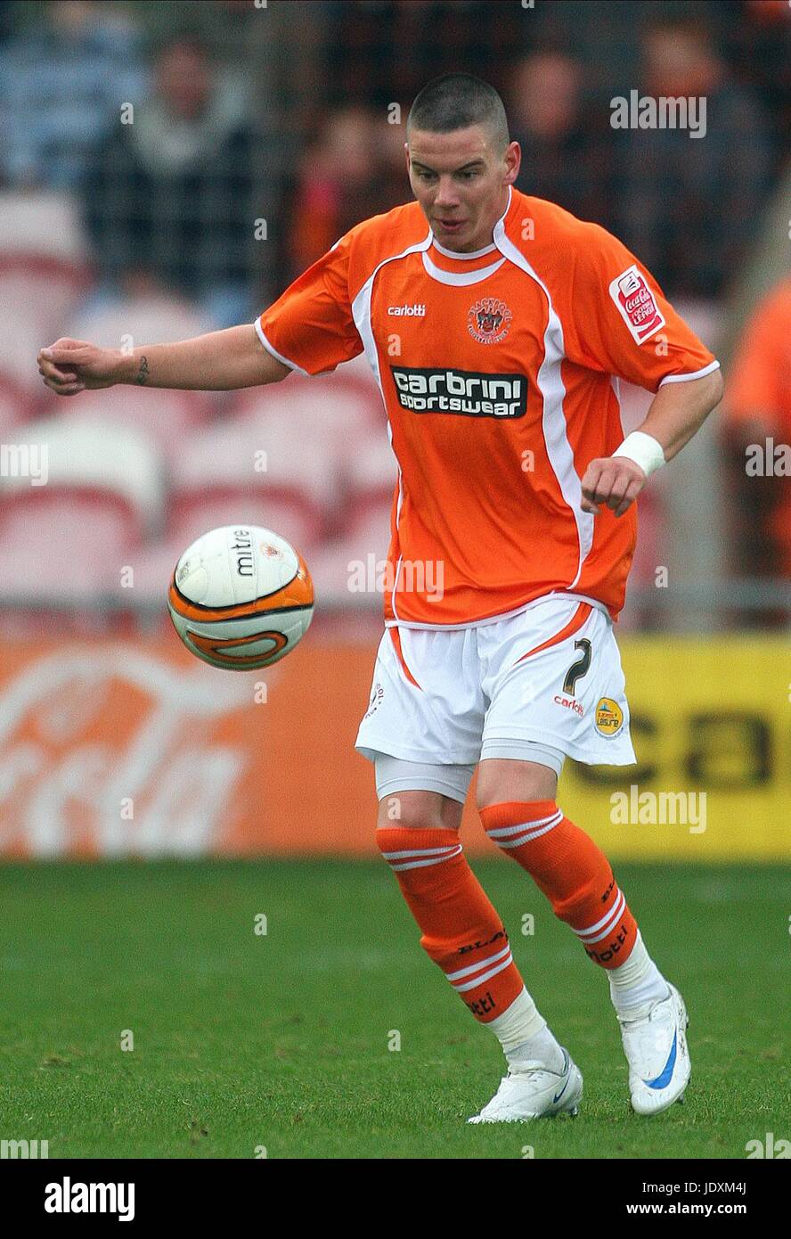 ADAM HAMMILL BLACKPOOL FC BLOOMFIELD ROAD BLACKPOOL ENGLAND 04 October ...