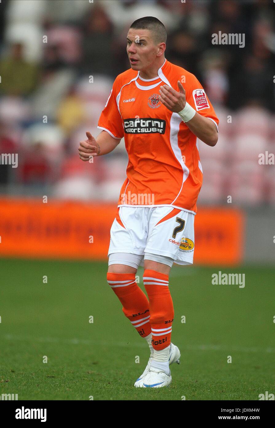 ADAM HAMMILL BLACKPOOL FC BLOOMFIELD ROAD BLACKPOOL ENGLAND 04 October ...
