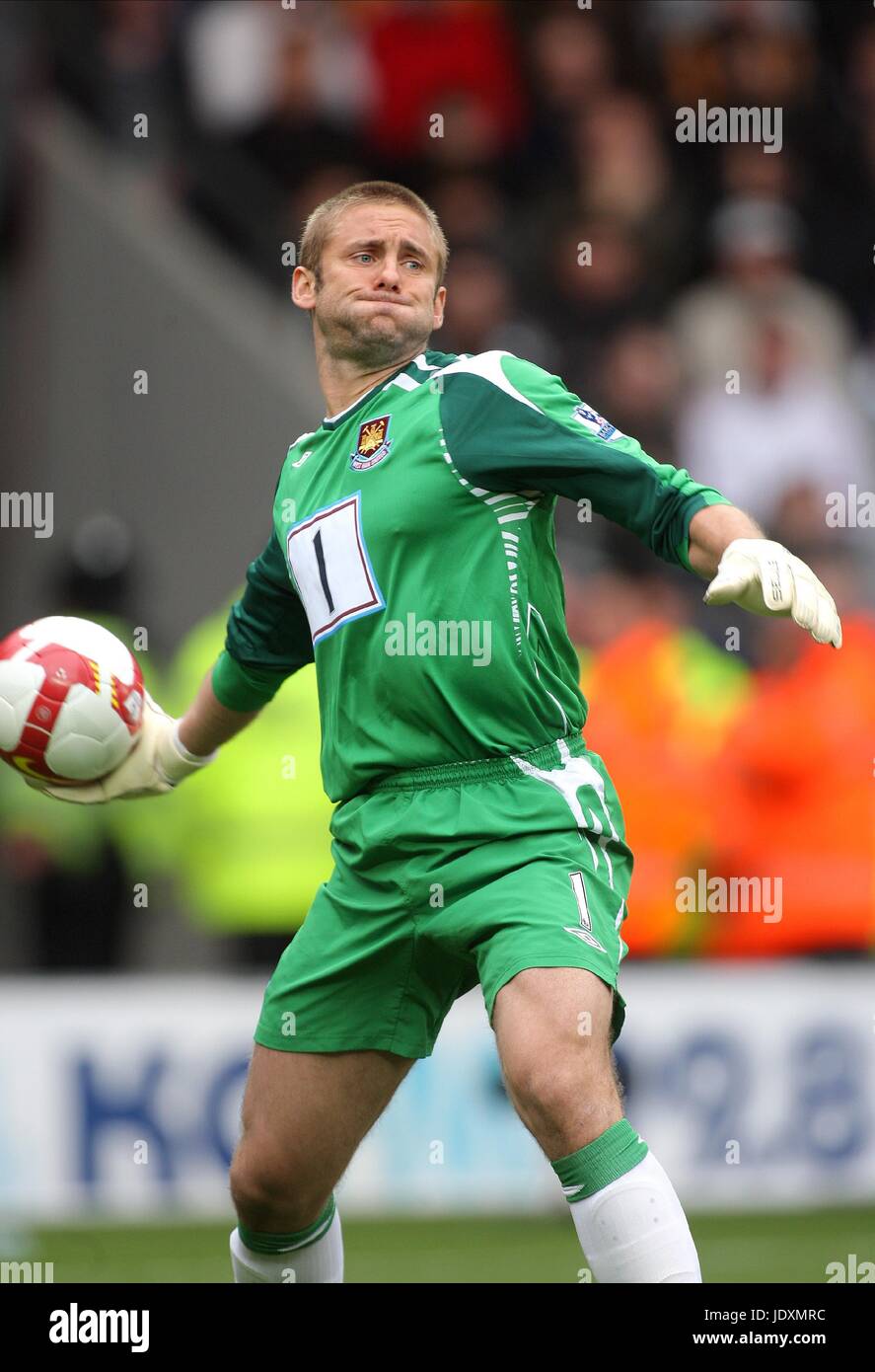 ROBERT GREEN WEST HAM UNITED FC KC STADIUM HULL ENGLAND 19 October 2008 ...