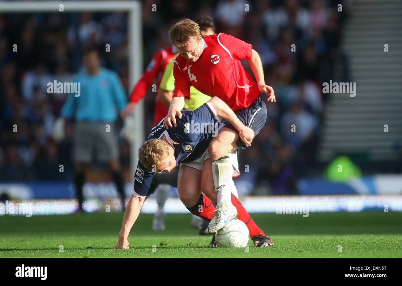 BARRY ROBSON FREDERIK WINSNES SCOTLAND V NORWAY HAMPDEN PARK GLASGOW ...