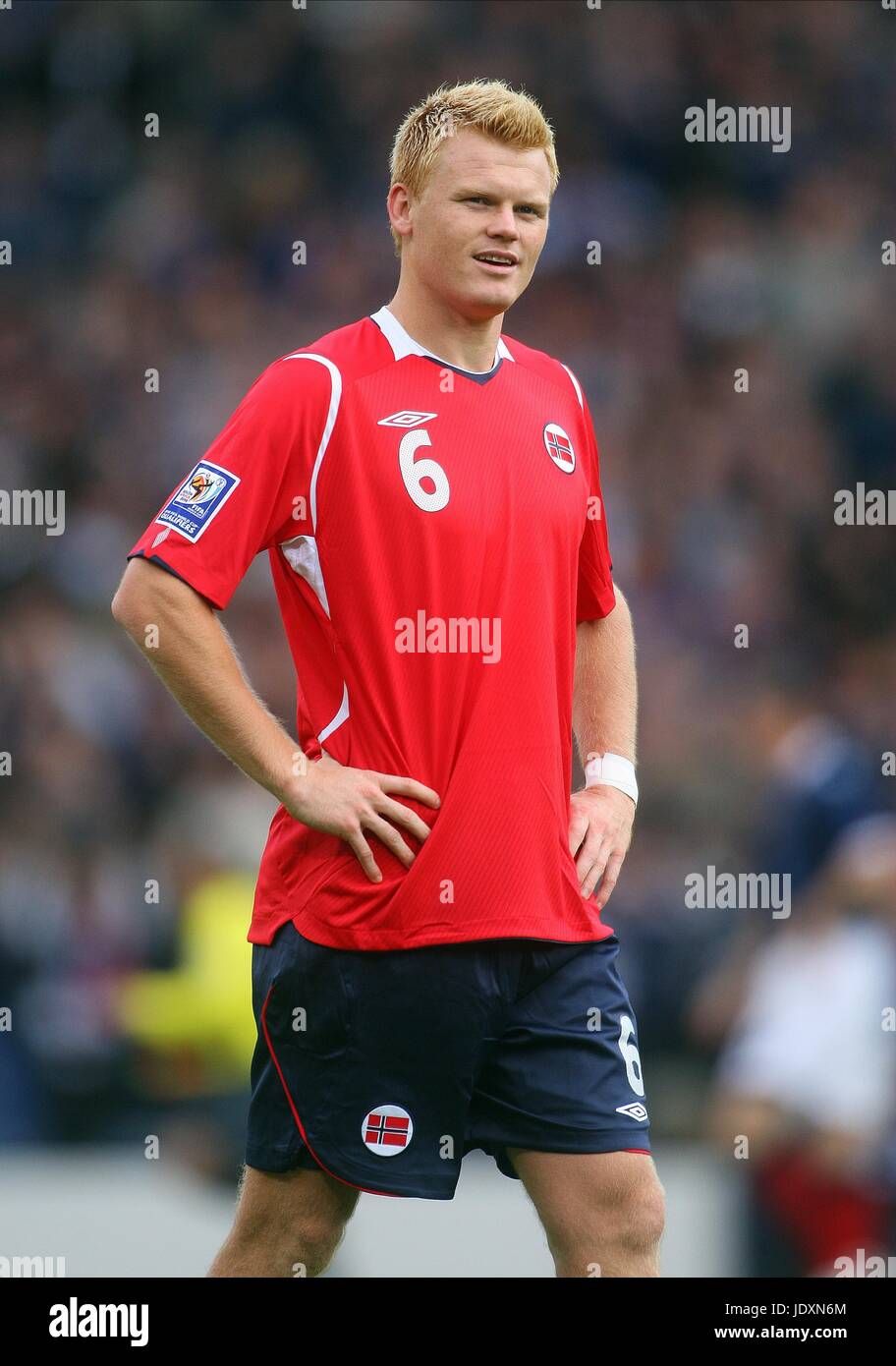 JOHN ARNE RIISE NORWAY HAMPDEN PARK GLASGOW SCOTLAND 11 October 2008 ...