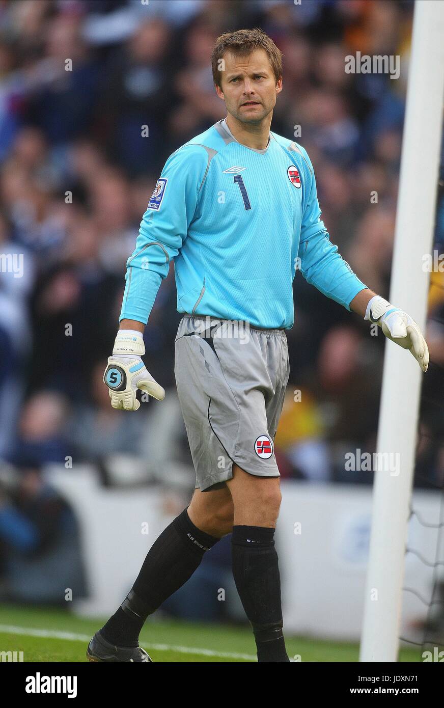 JON KNUDSEN NORWAY HAMPDEN PARK GLASGOW SCOTLAND 11 October 2008 Stock ...
