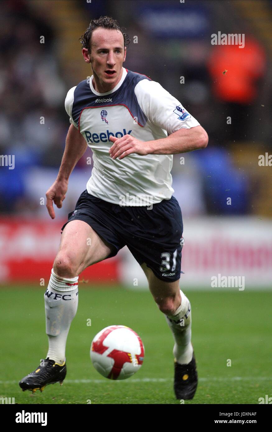 ANDY O'BRIEN BOLTON WANDERERS FC REEBOK STADIUM BOLTON ENGLAND 18 October 2008 Stock Photo - Alamy