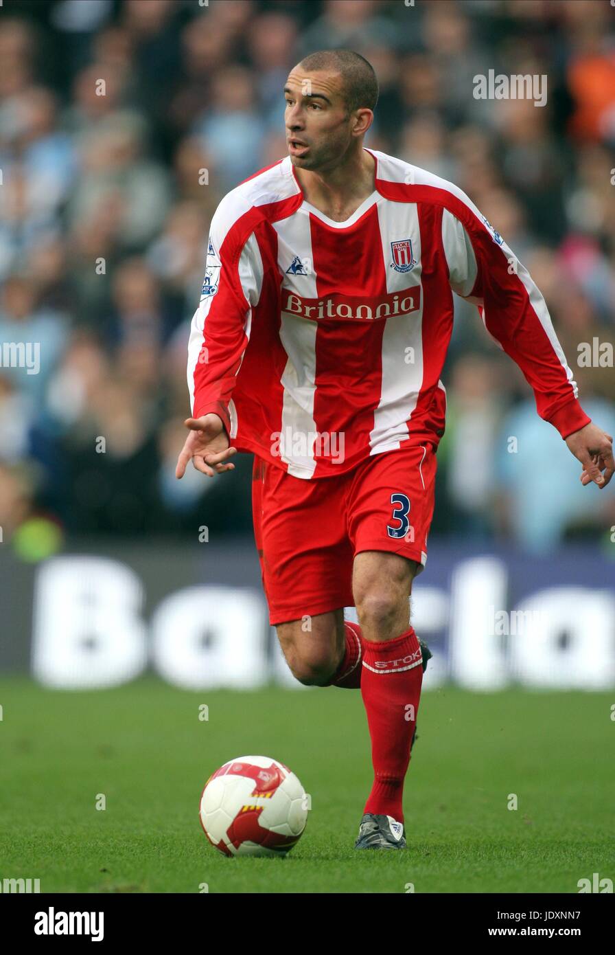 DANNY HIGGINBOTHAM STOKE CITY FC CITY OF MANCHESTER STADIUM MANCHESTER ...