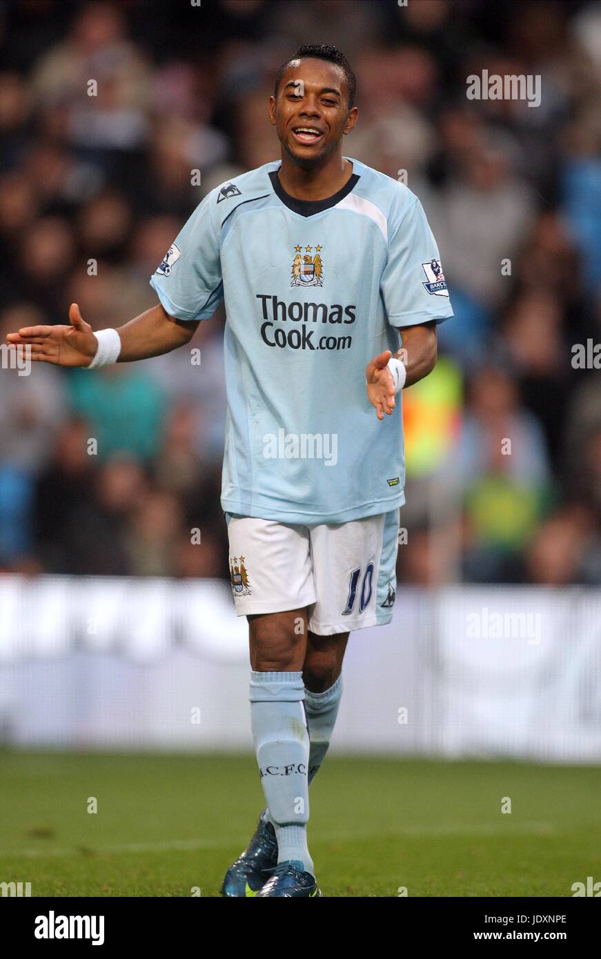 ROBINHO MANCHESTER CITY FC CITY OF MANCHESTER STADIUM MANCHESTER ...