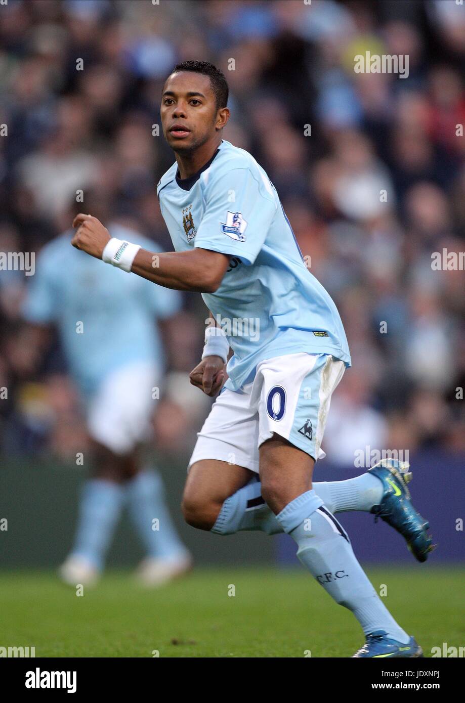 ROBINHO MANCHESTER CITY FC CITY OF MANCHESTER STADIUM MANCHESTER ...