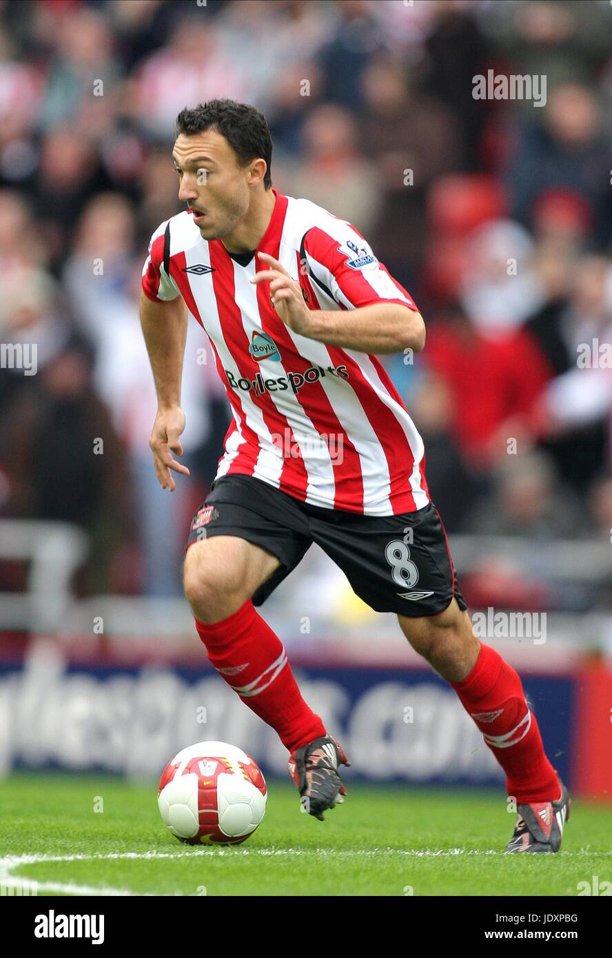 STEED MALBRANQUE SUNDERLAND FC STADIUM OF LIGHT SUNDERLAND ENGLAND 25 ...