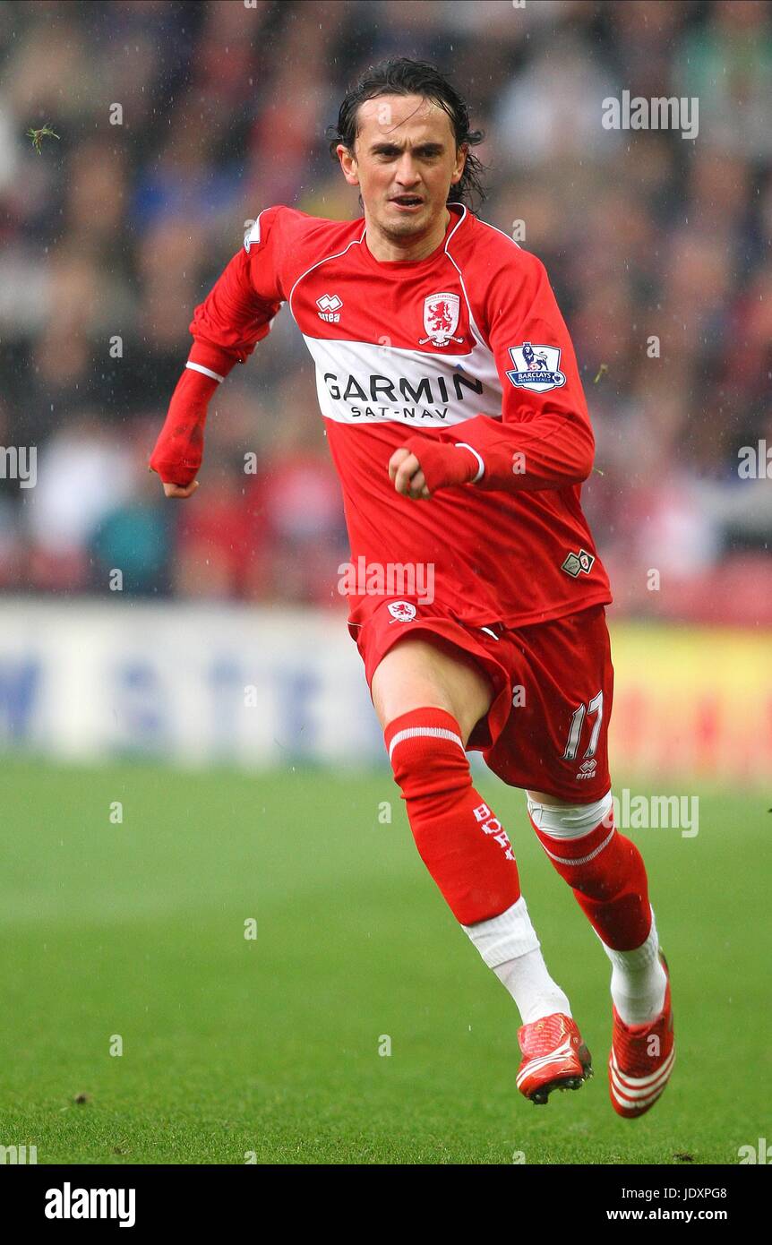 SANLI TUNCAY MIDDDLESBROUGH FC RIVERSIDE STADIUM MIDDLESBROUGH ENGLAND ...
