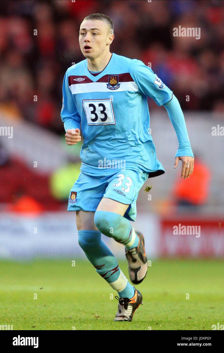 FREDDIE SEARS WEST HAM UNITED FC RIVERSIDE STADIUM MIDDLESBROUGH ...