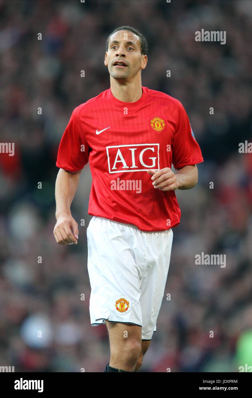 RIO FERDINAND MANCHESTER UNITED FC OLD TRAFFORD MANCHESTER ENGLAND 01 ...