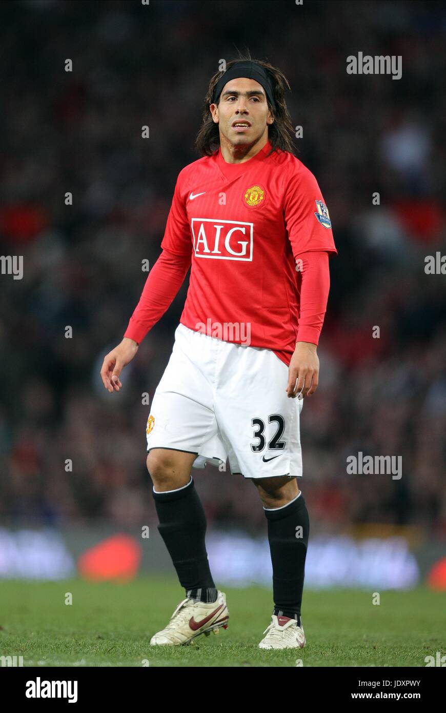 CARLOS TEVEZ MANCHESTER UNITED FC OLD TRAFFORD MANCHESTER ENGLAND 01 ...