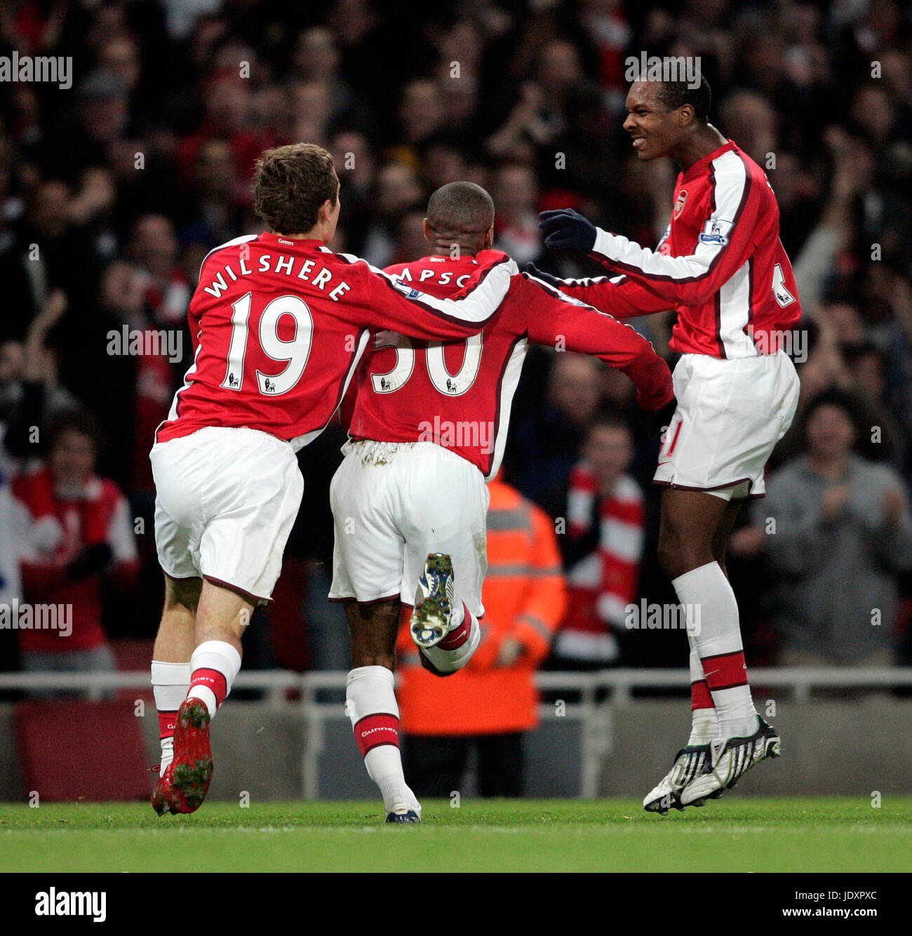 Arsenal players celebrating hi-res stock photography and images - Alamy