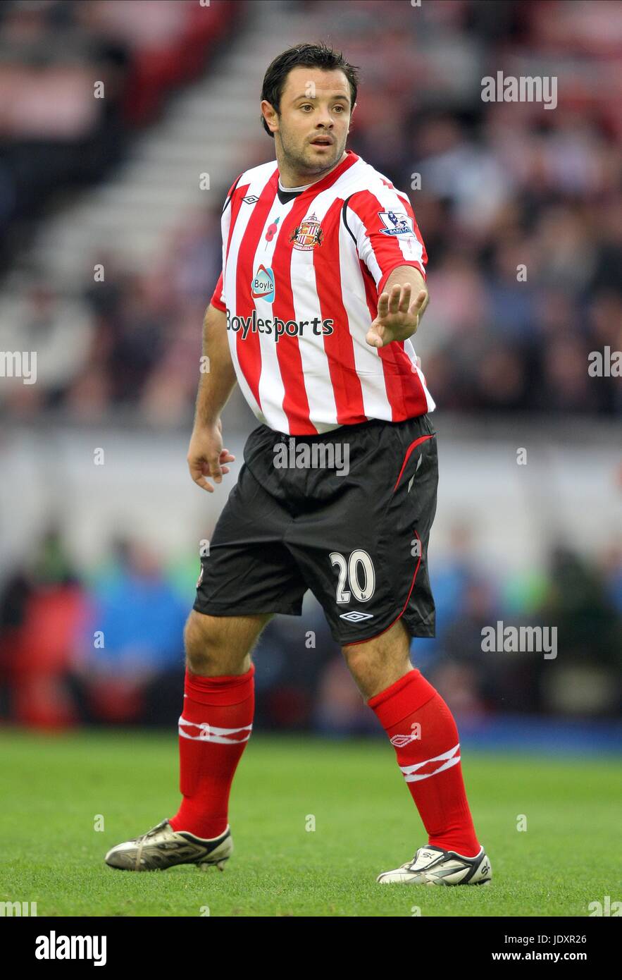 ANDY REID SUNDERLAND FC STADIUM OF LIGHT SUNDERLAND ENGLAND 08 November ...