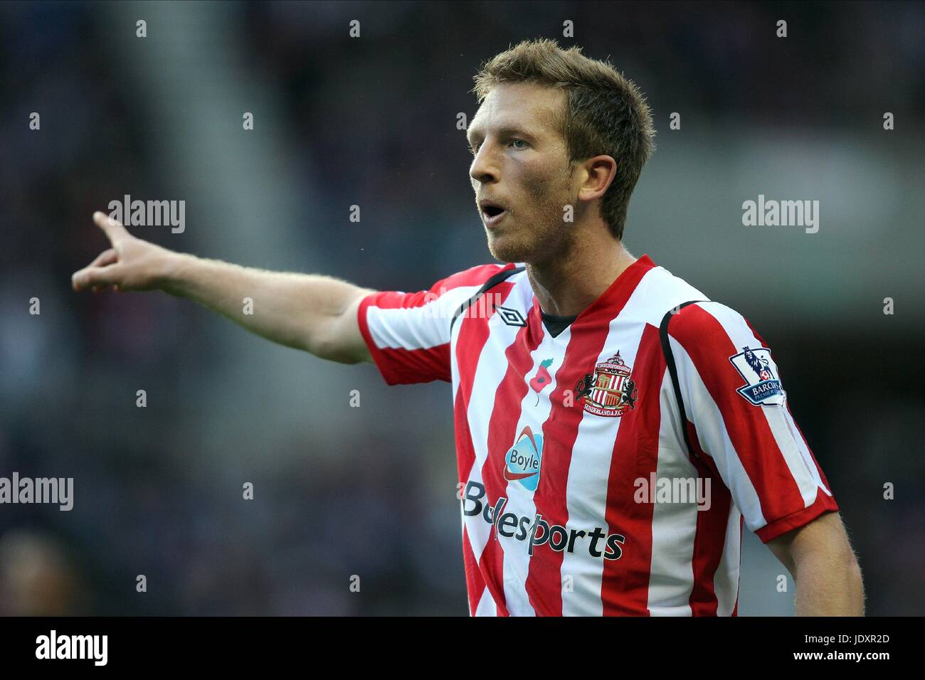 DANNY COLLINS SUNDERLAND FC STADIUM OF LIGHT SUNDERLAND ENGLAND 08 ...