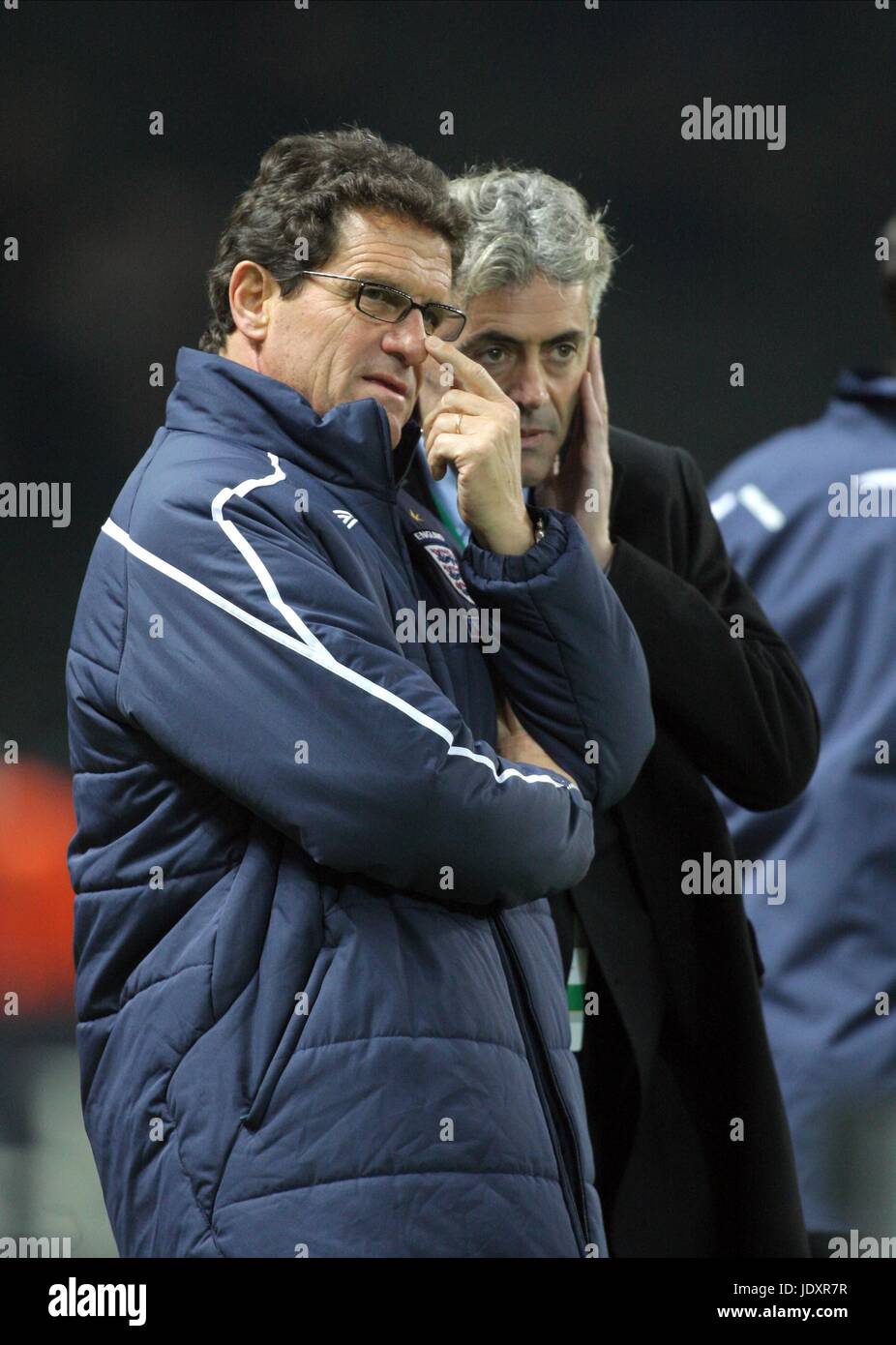 FABIO CAPELLO & BALDINI GERMANY V ENGLAND OLYMPIC STADIUM BERLIN ...